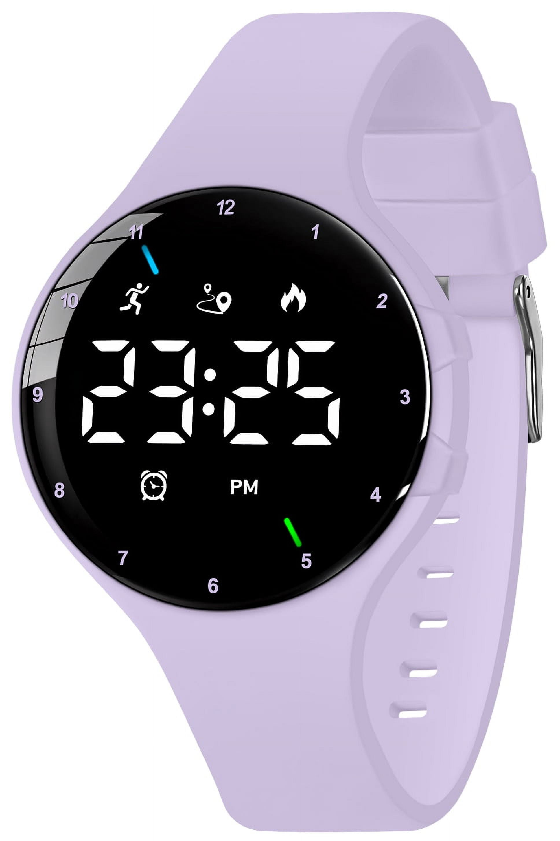 Woman Sports Watches, Digital Watch with Timer, Dual Vibrating Alarms ...