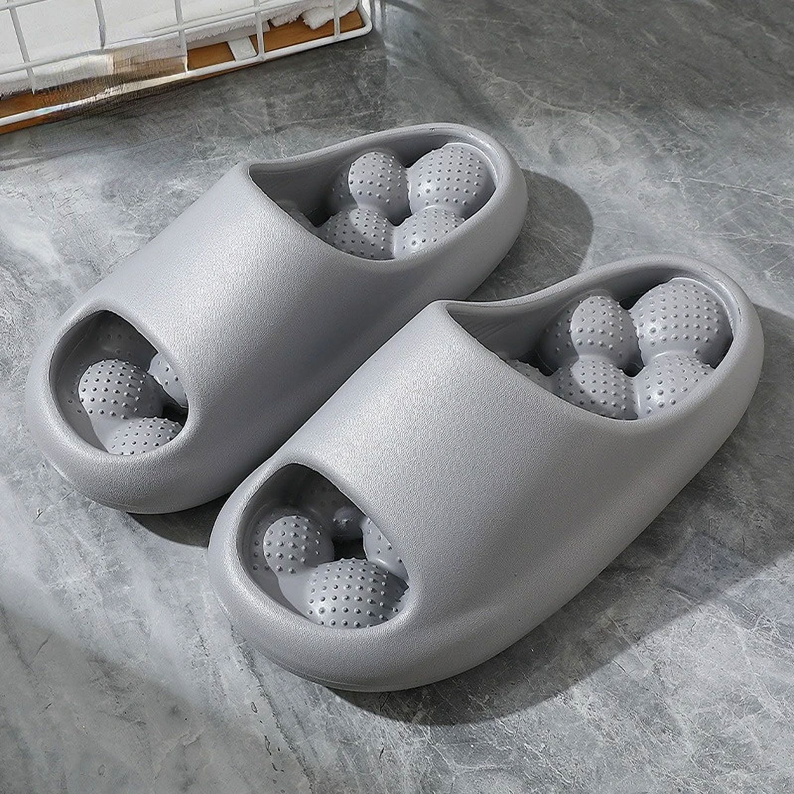 Woman Summer Massage Slipper Cloud Eva Female MaleSandals Leaking Men Flip Flops Beach Slides ...