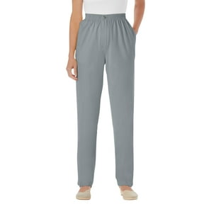 EOM, Womans Pull On Side Pockets Full Elastic Waist Jeans, Chambray M ...