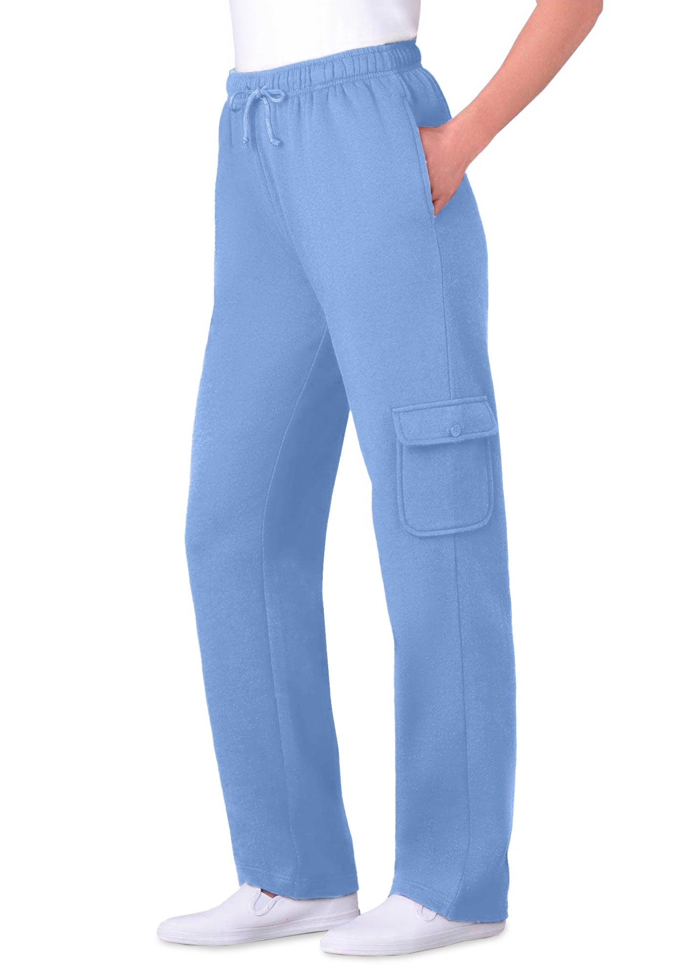 Woman Within Plus Size Better Fleece Cargo Sweatpant (Petite & Tall ...