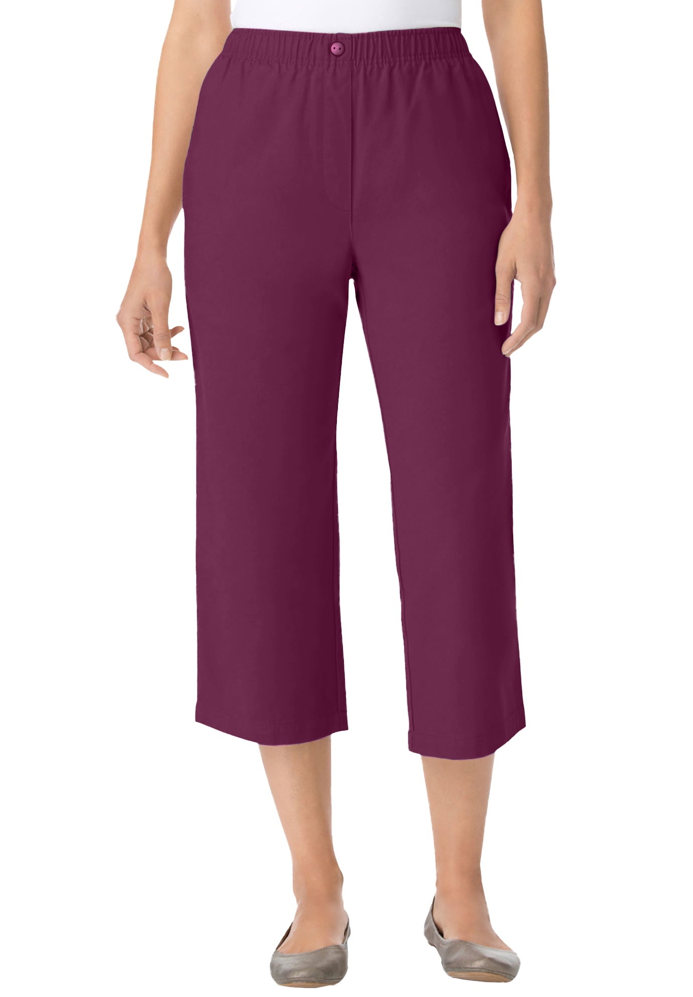 Woman Within Plus Size 7-Day Denim Capri - Walmart.com