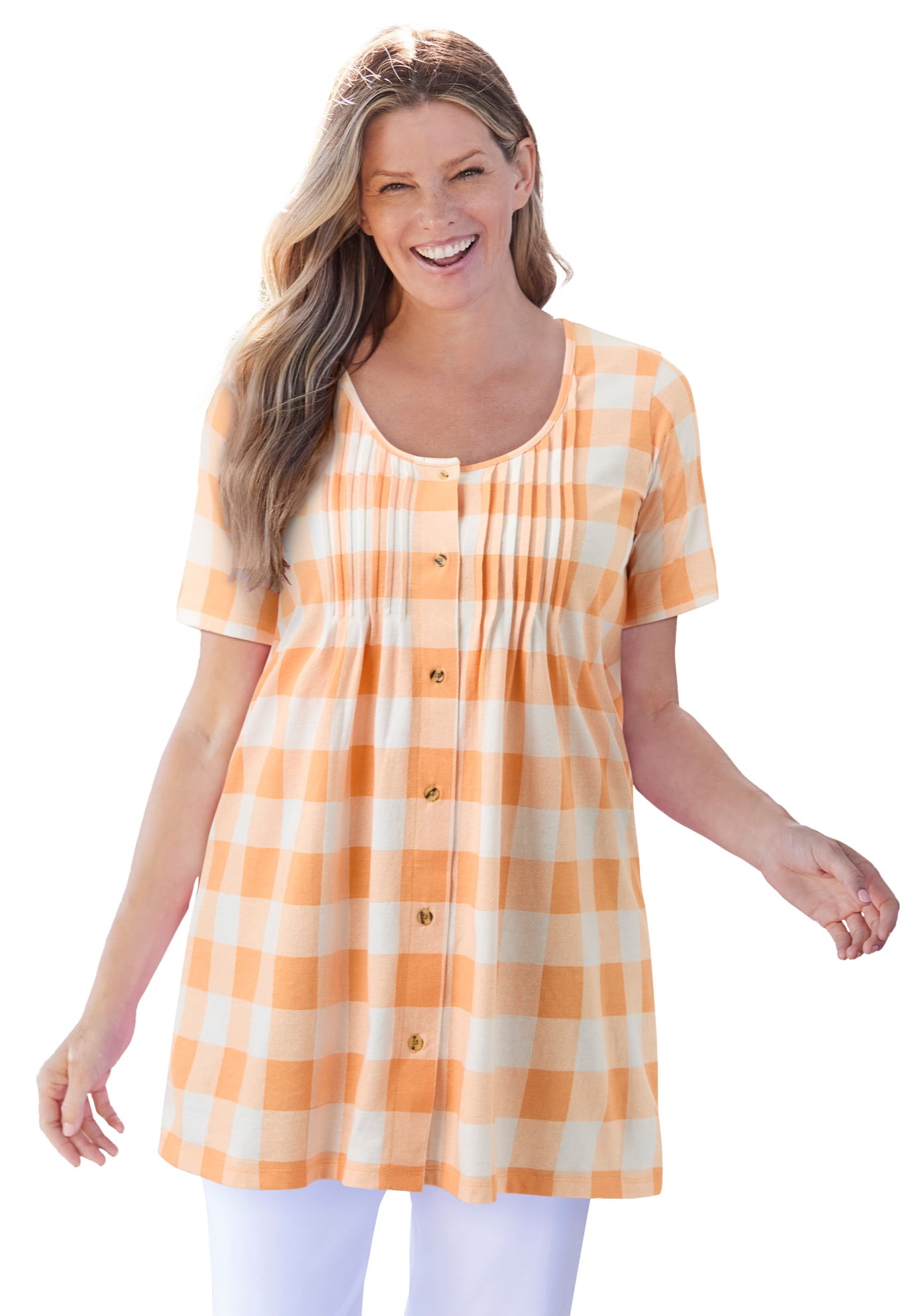 Woman Within Plus Size A-Line Knit Tunic - Walmart Business Supplies