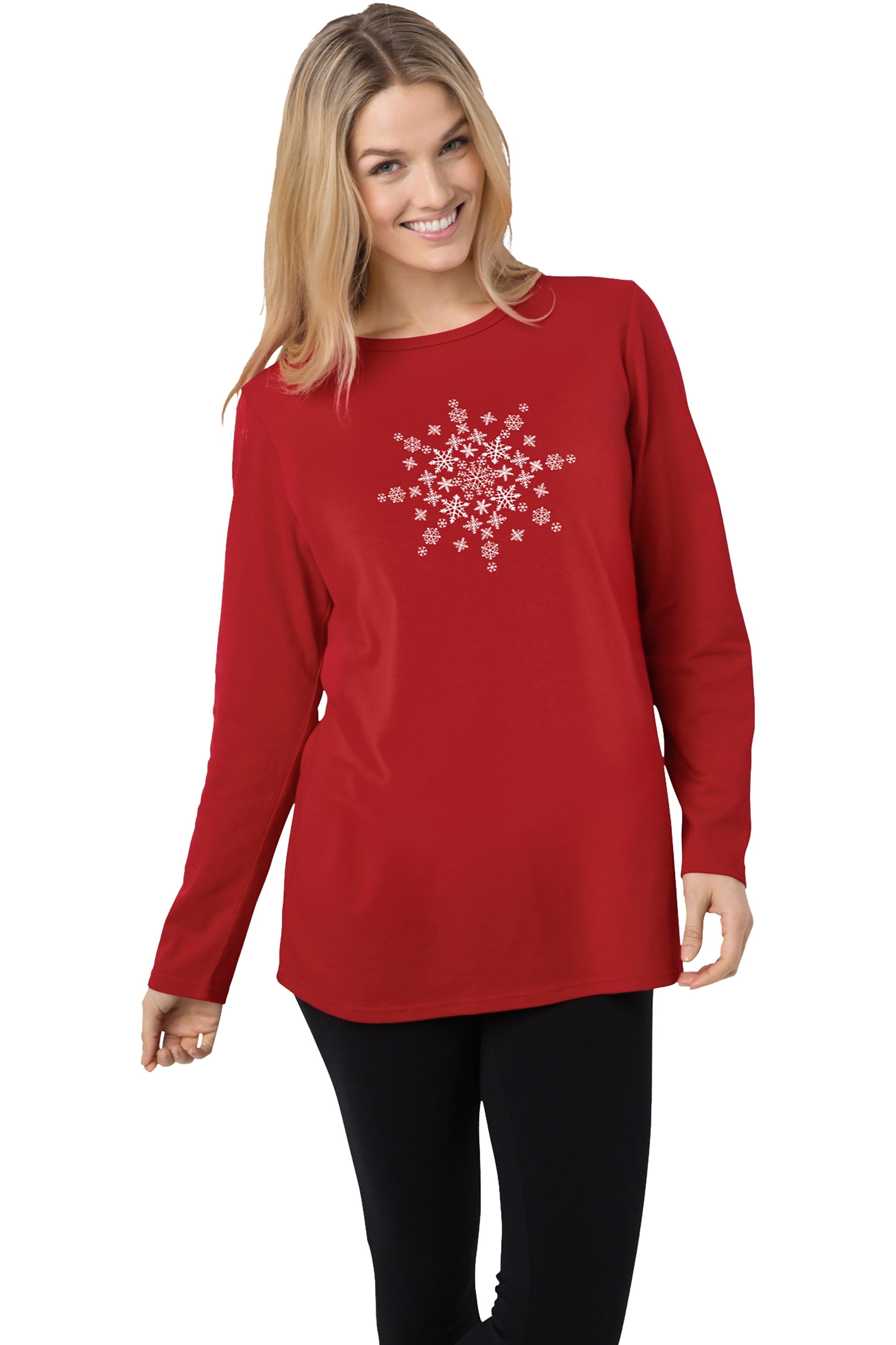 Woman Within Plus Size Holiday Graphic Tee - Walmart.com