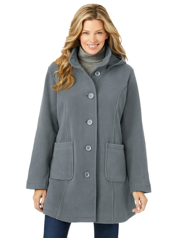 Plus Size Fleece Jackets in Plus Size Coats - Walmart.com
