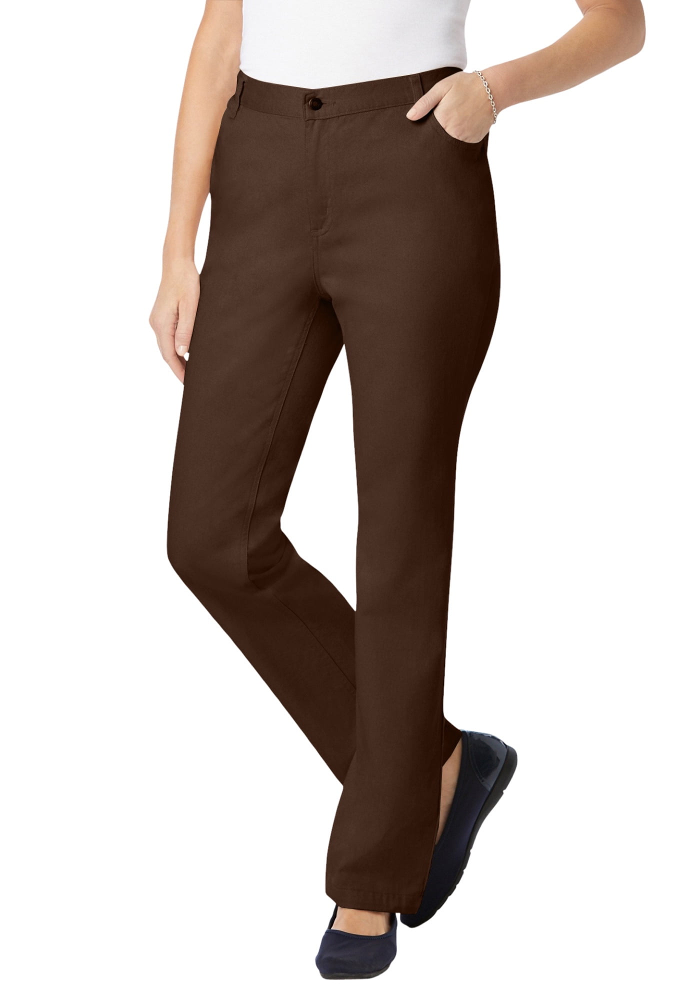 Woman Within Women's Plus Size Perfect Side Elastic Denim Jean ...