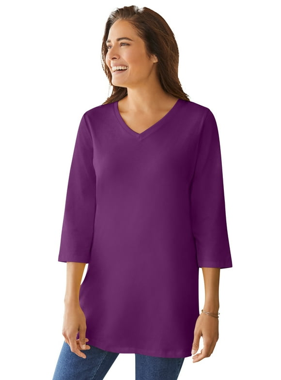 Woman Within Plus Size Tops in Womens Plus - Walmart.com