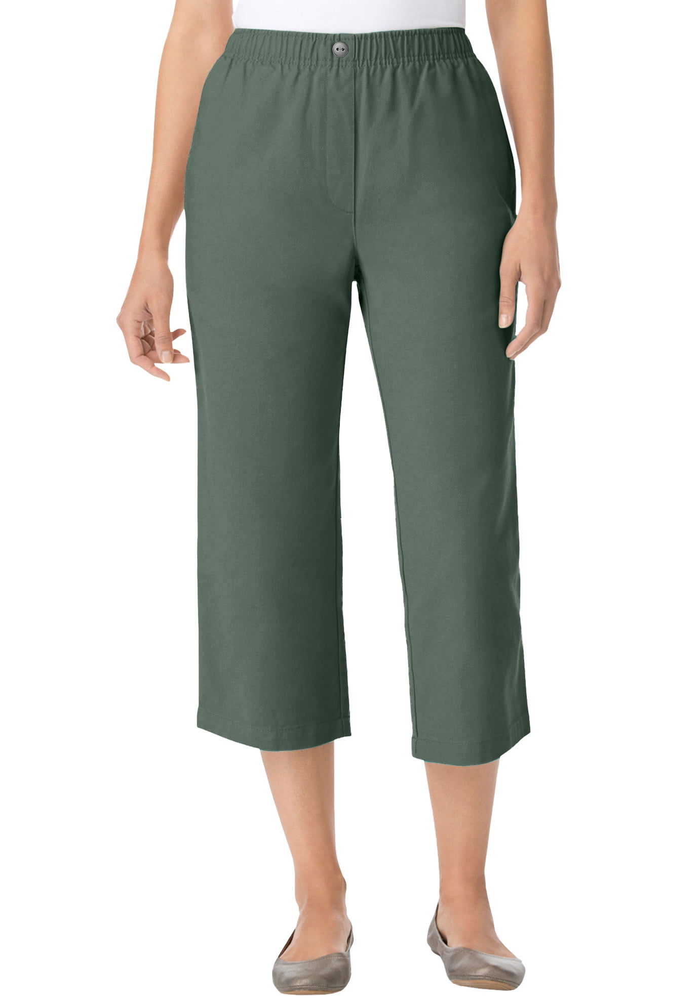 Woman Within Plus Size Petite 7-Day Denim Capri - Walmart.com