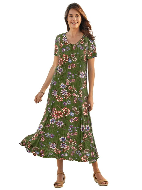 ELOQUII Elements Women's Plus Size Side-Tie Shirt Dress - Walmart.com