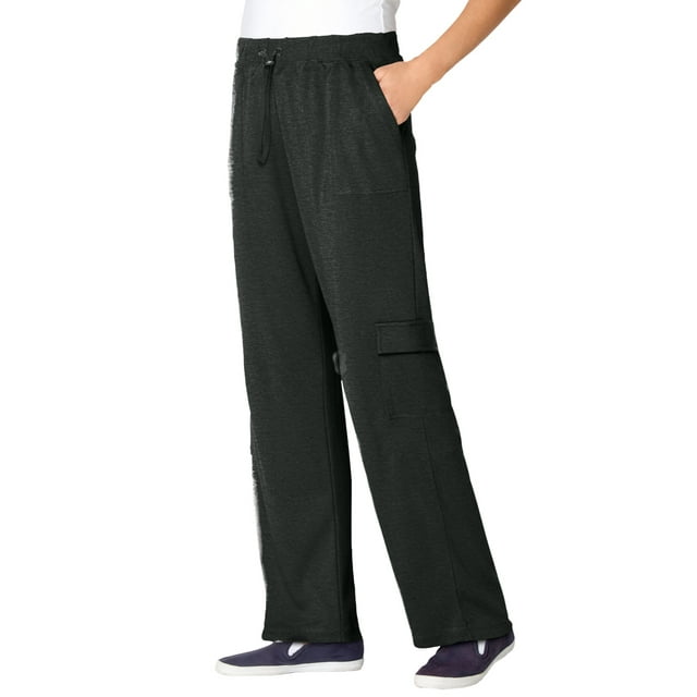 Woman Within Women's Plus Size Petite Pull-On Knit Cargo Pant - 30/32 ...