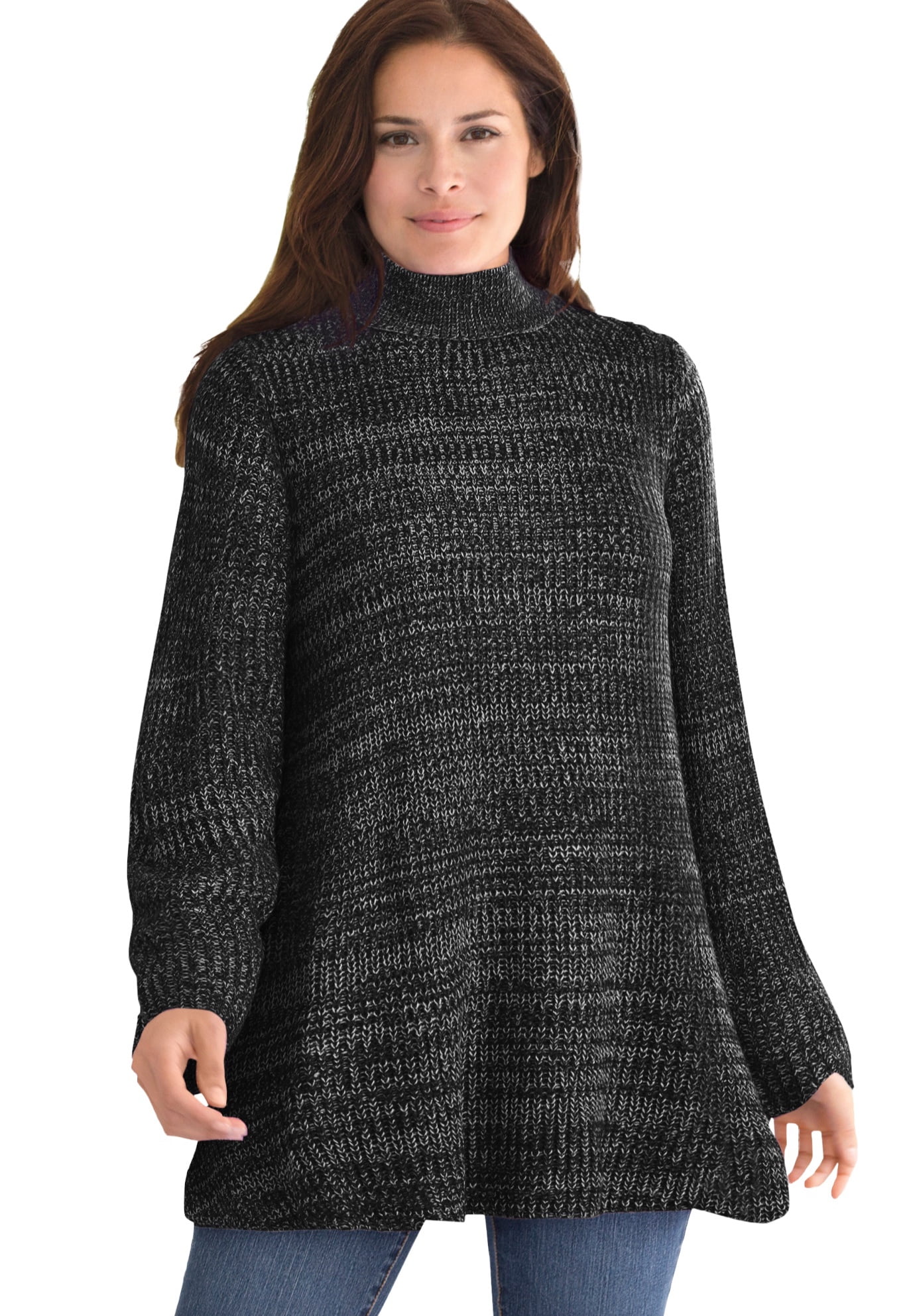 Woman Within Women's Plus Size Pullover Shaker Swing - Walmart.com