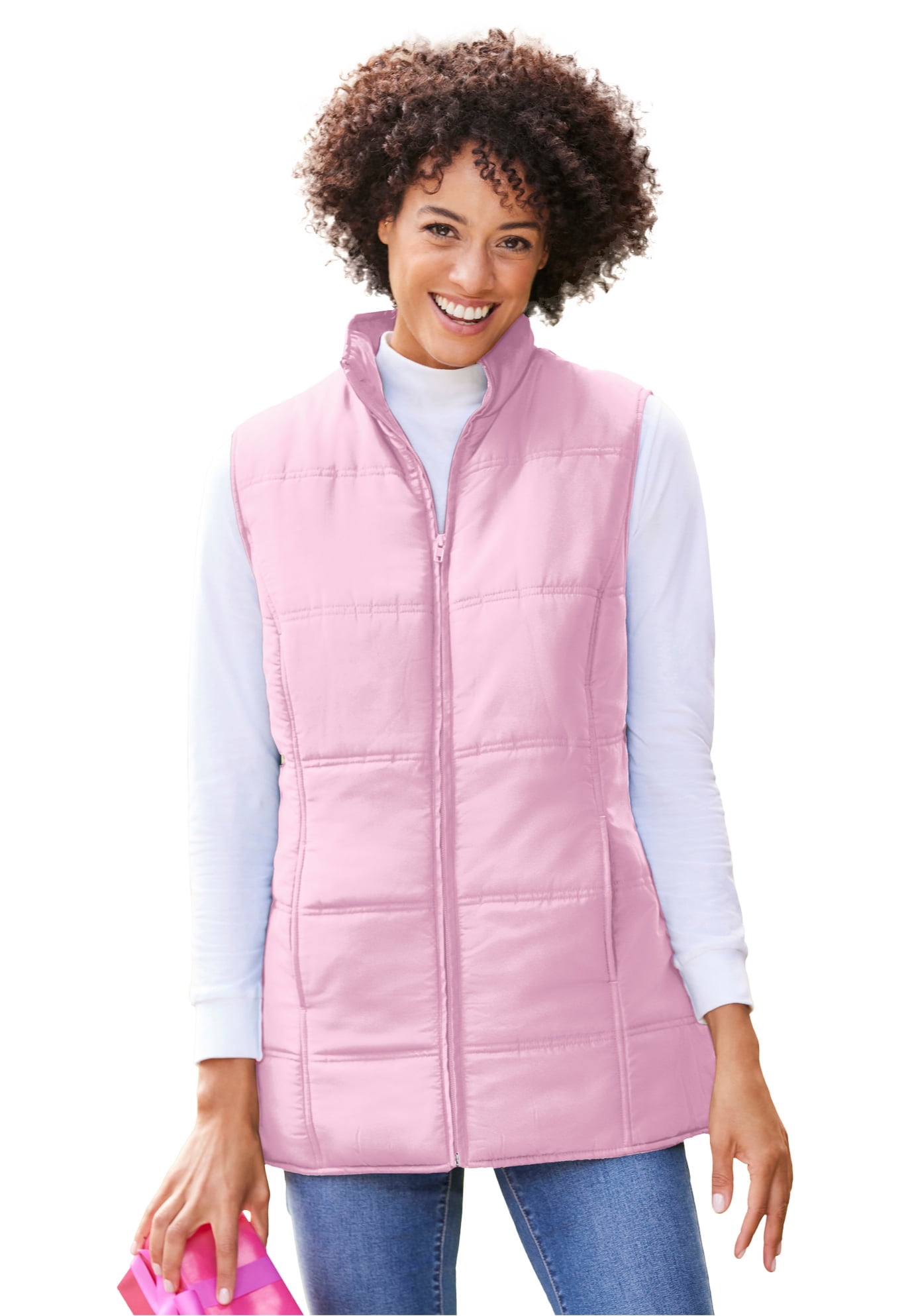 Woman Within Plus Size Quilted Vest - Walmart.com