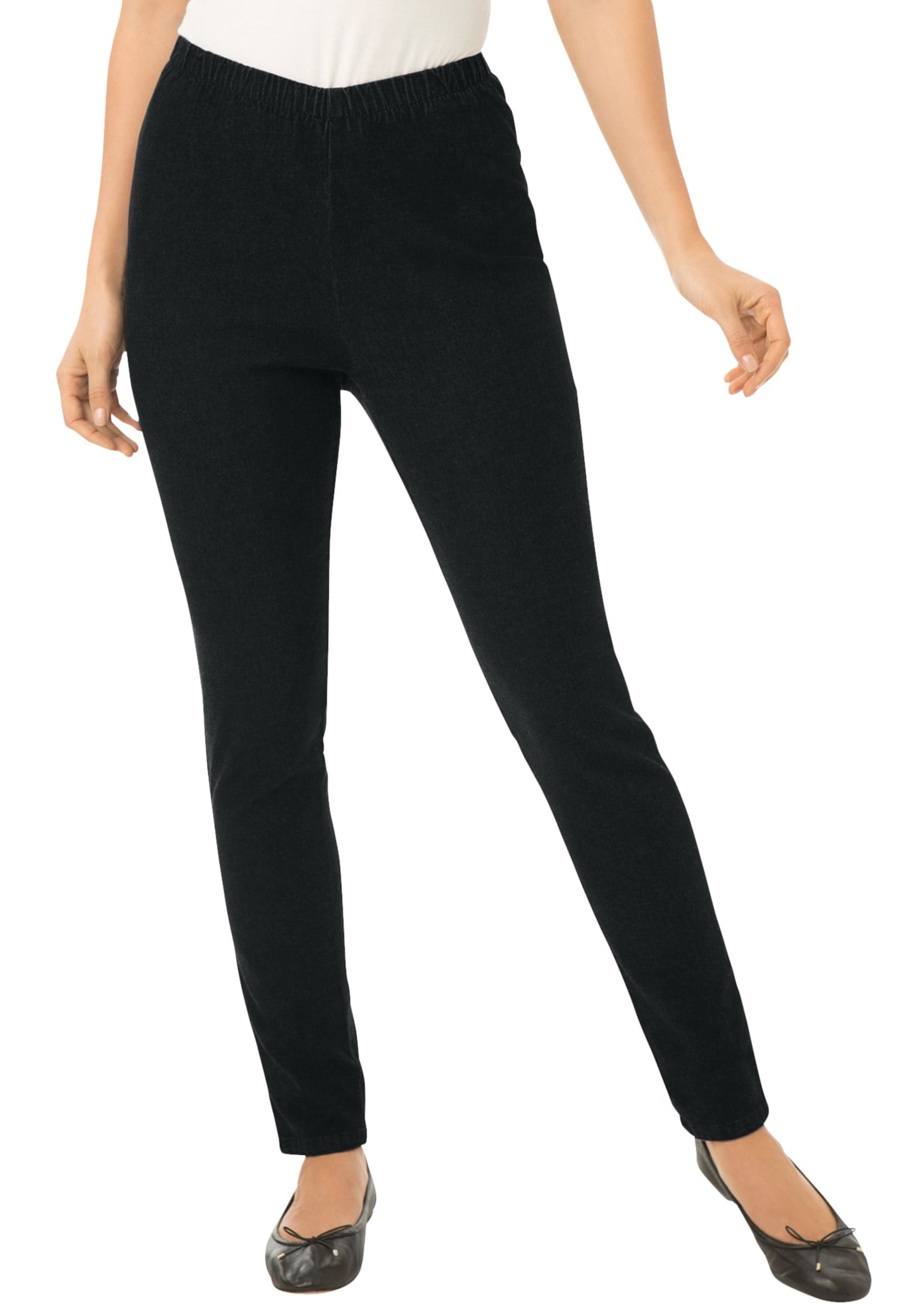 Woman Within Plus Size Tall Fineline Denim Jegging - Walmart.com