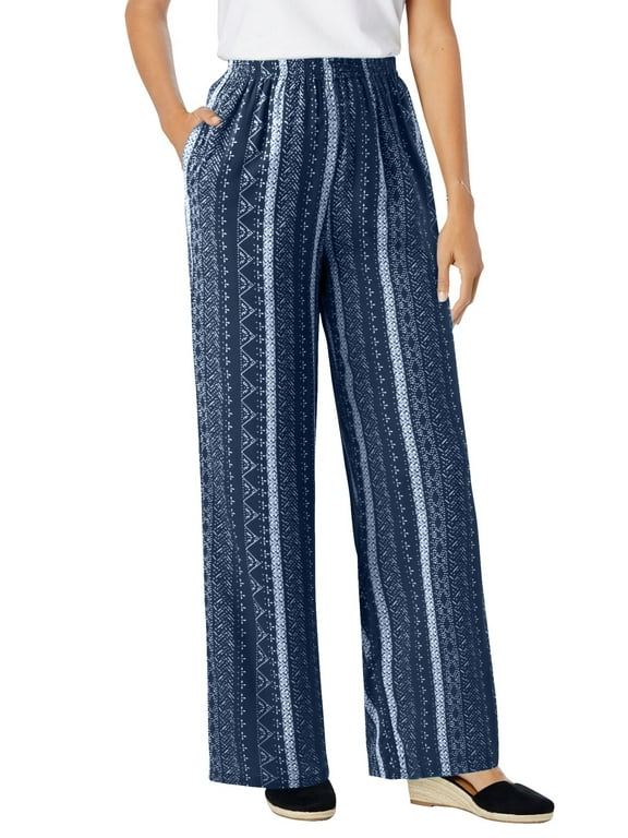 Chic Women's Plus Stretch Twill Pull On Pant - Walmart.com