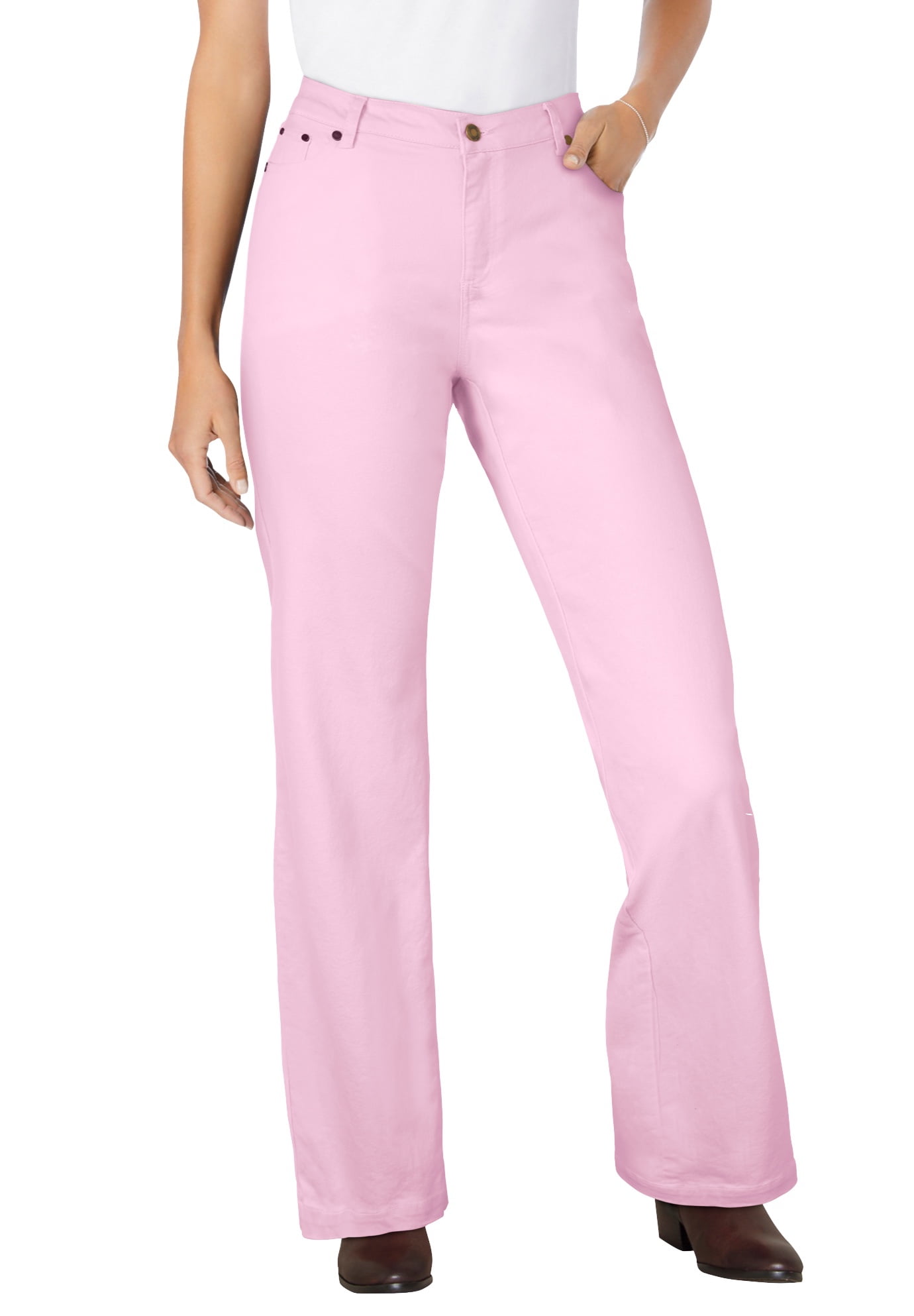 Woman Within Plus Size Wide-Leg Stretch Denim Jean - Walmart.com