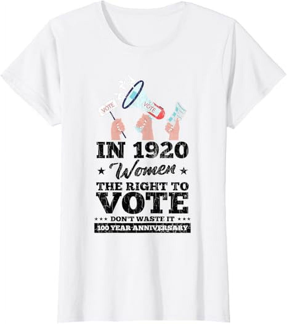 Woman Won Right To Vote Funny Voting Elections 2024 Graphic T-Shirt ...