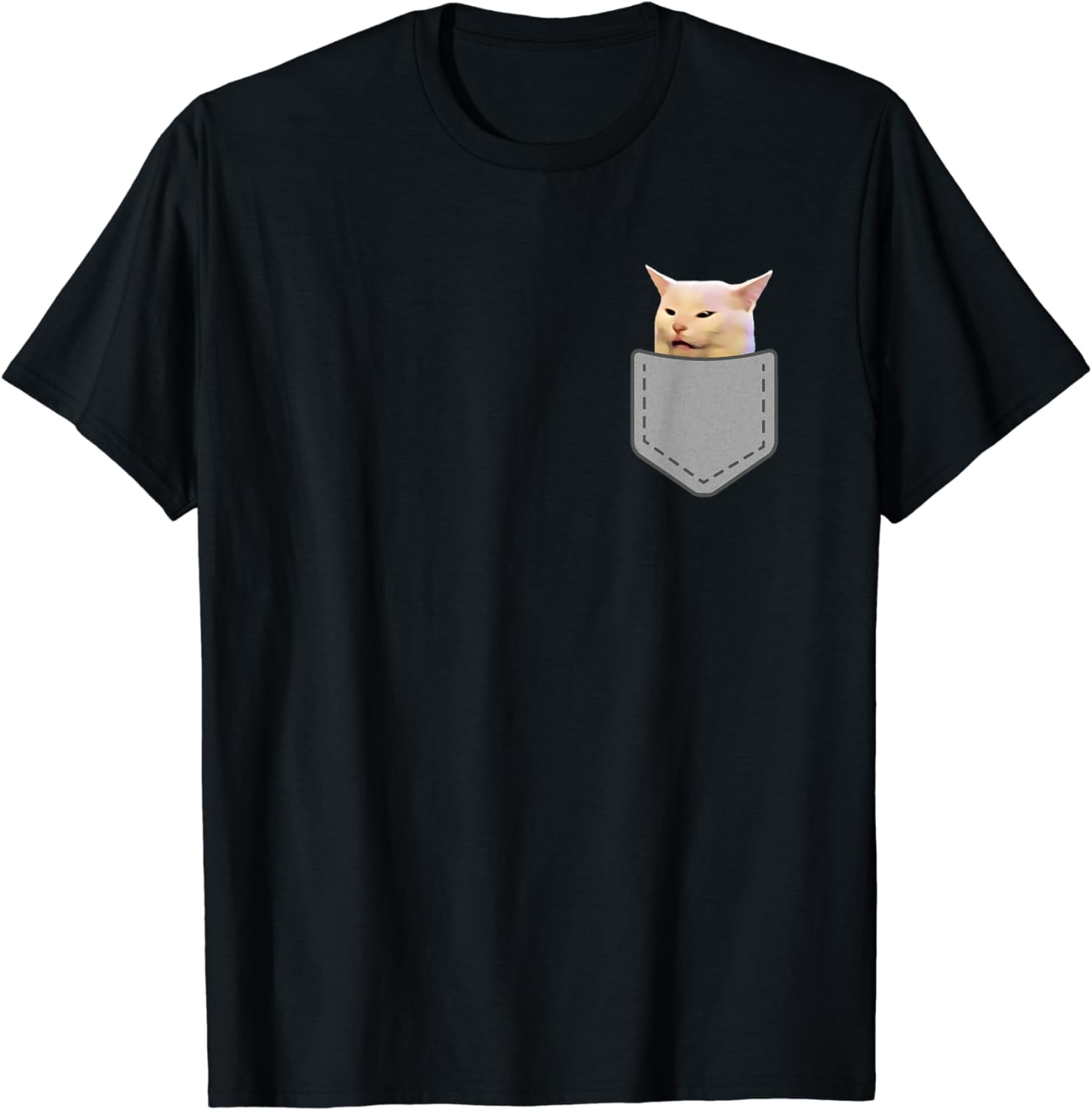 Woman Yelling At Table Dinner Funny Cat Meme T-Shirt - Walmart.com