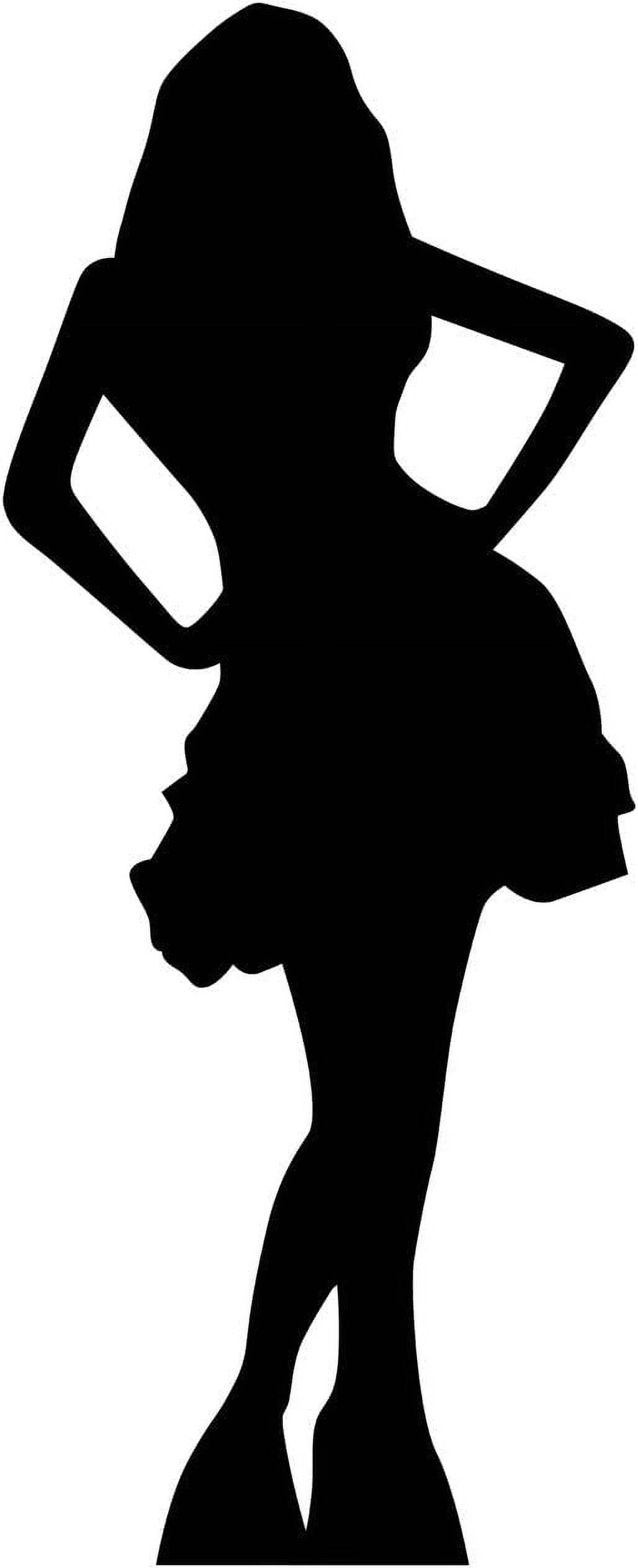 Woman in Skirt Silhouette Life Size Cutout Standup - Walmart.com