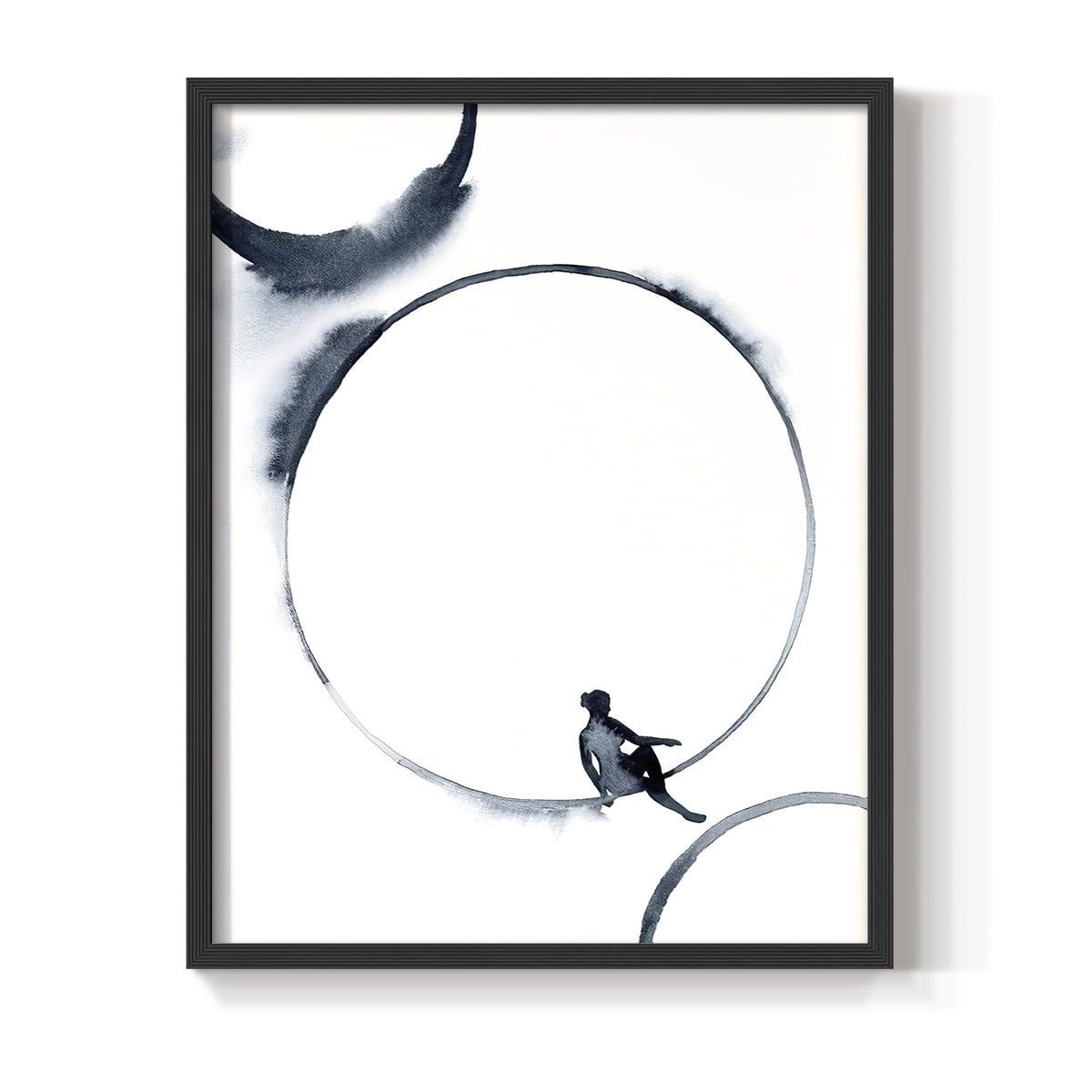 Woman in the Moon I Framed Print - Solid Wood in Single Picture Frame ...