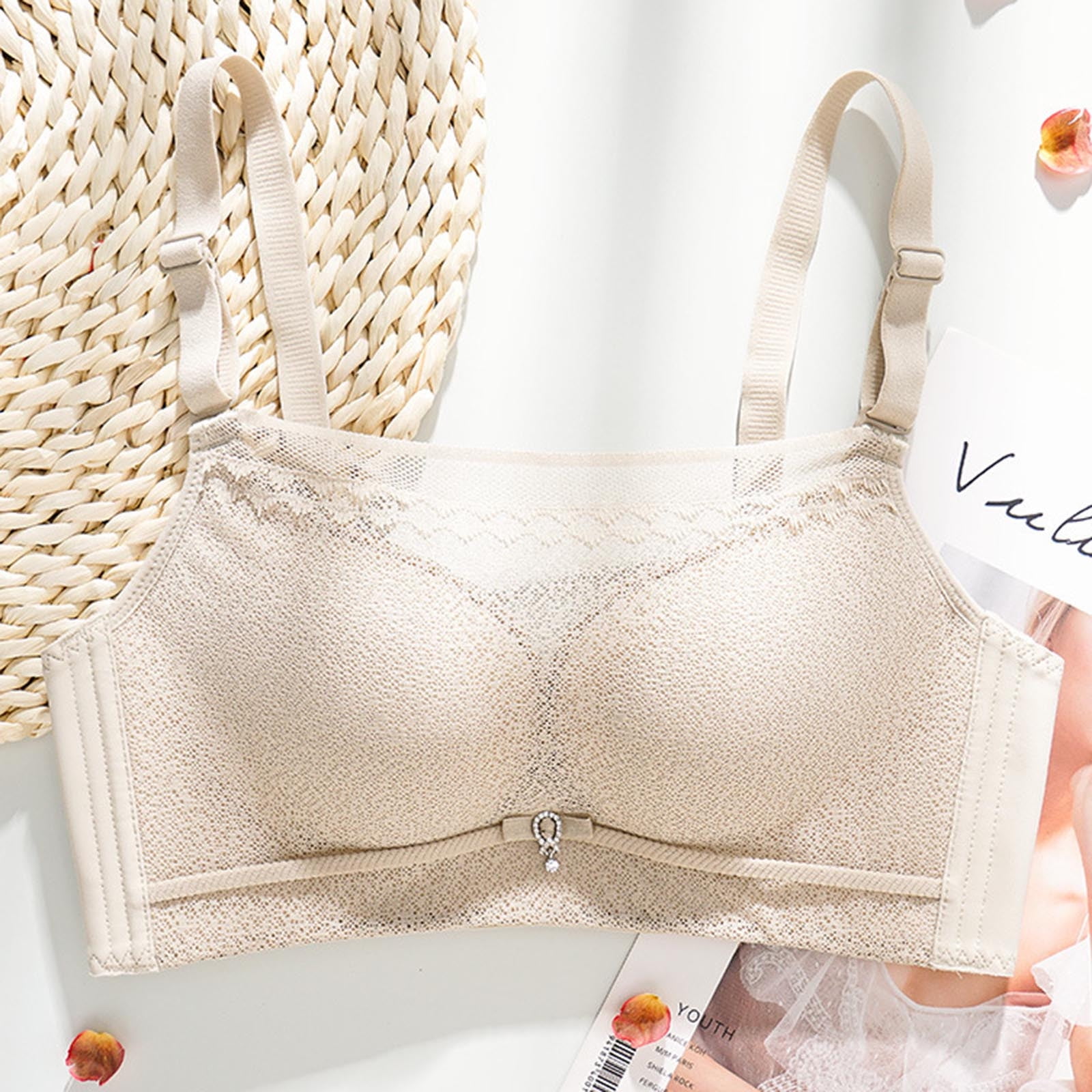 Woman's Bra, Lace Sexy, Detachable Sling, Back Ventilate, Strapless, Type Bra, Seamless, Soft ...