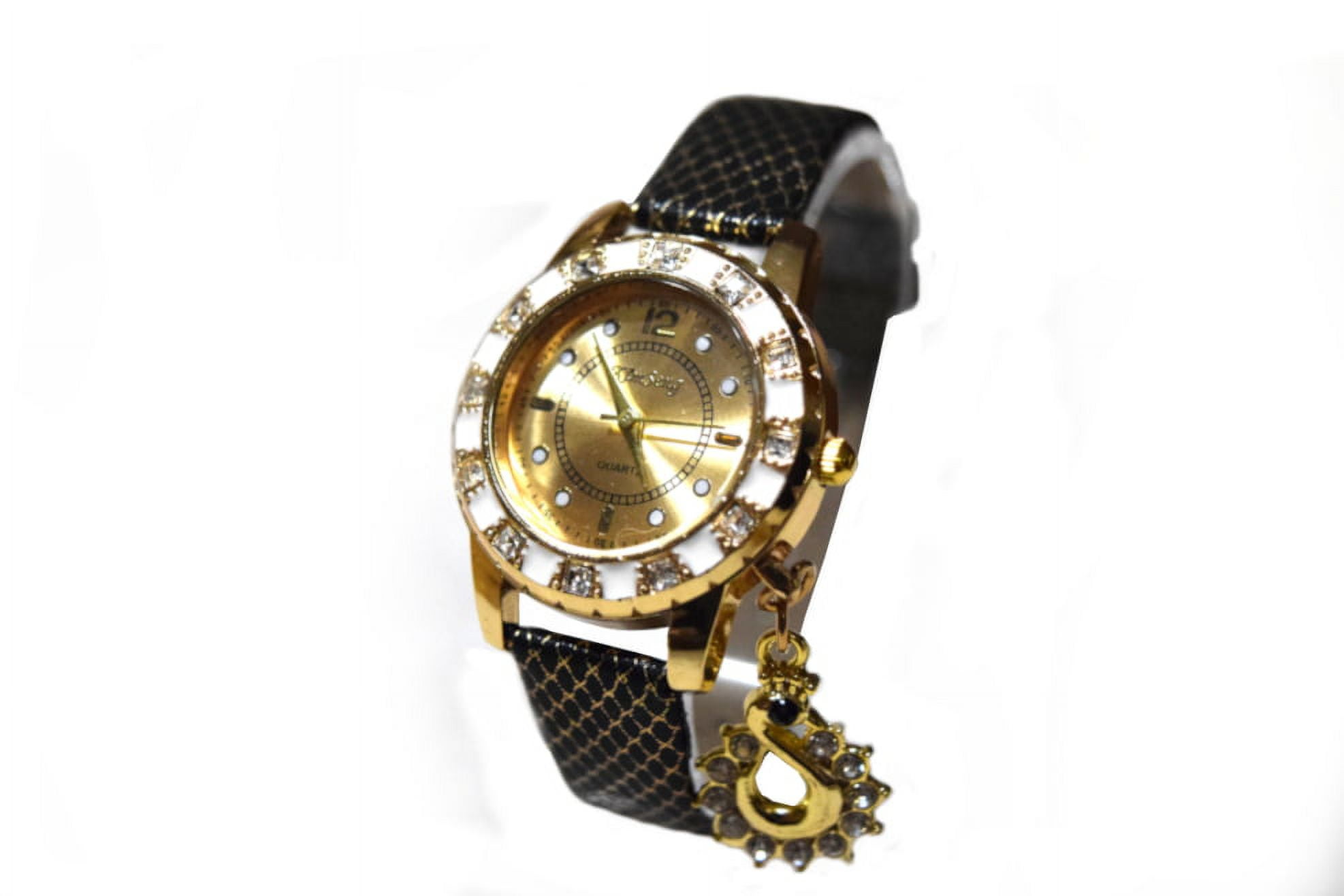 Woman's Crystal Fashion Dangle Evening Dress Watch W-201CW - Walmart.com