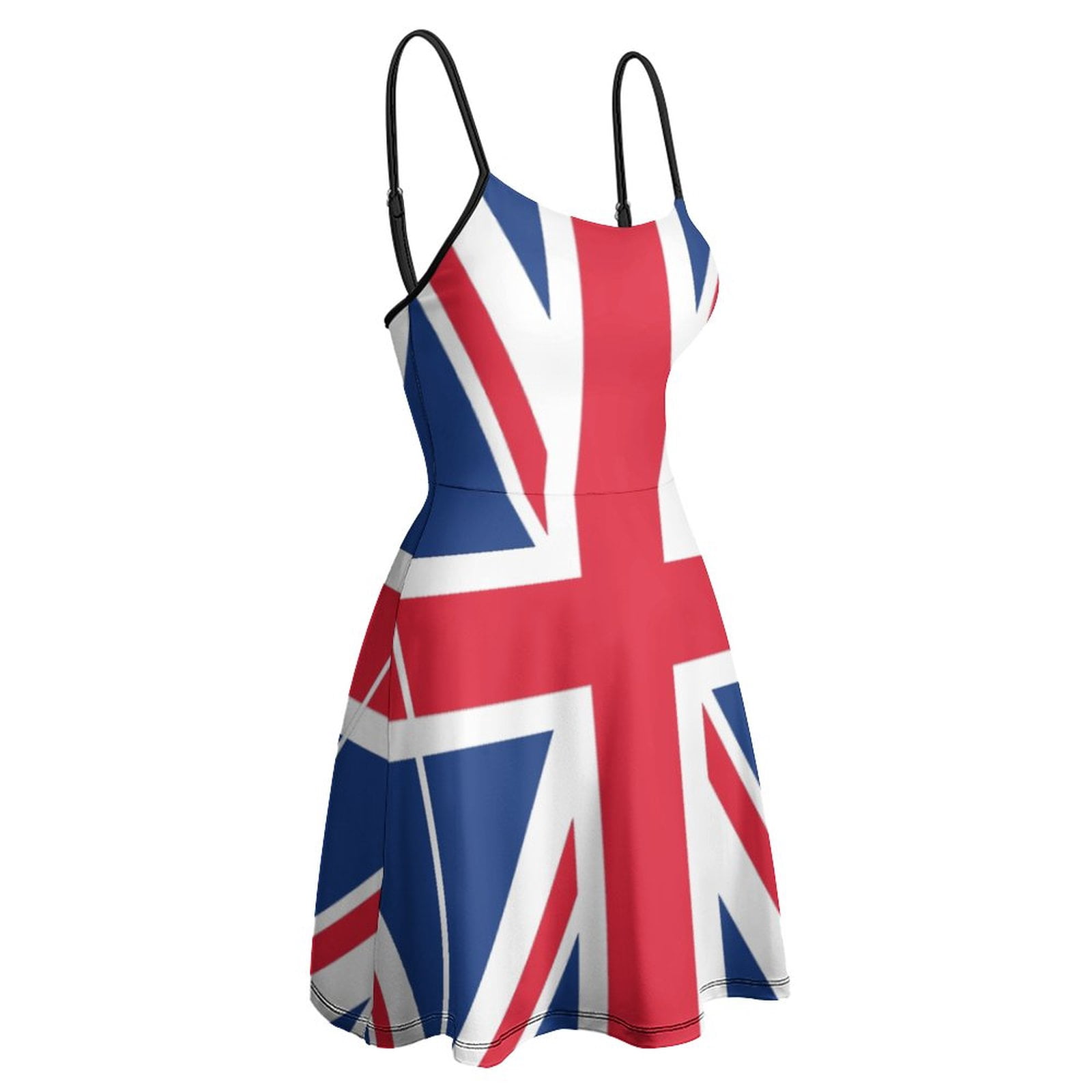 Woman's Dress British Flag Union Jack Women's Sling Dress Funny Novelty ...
