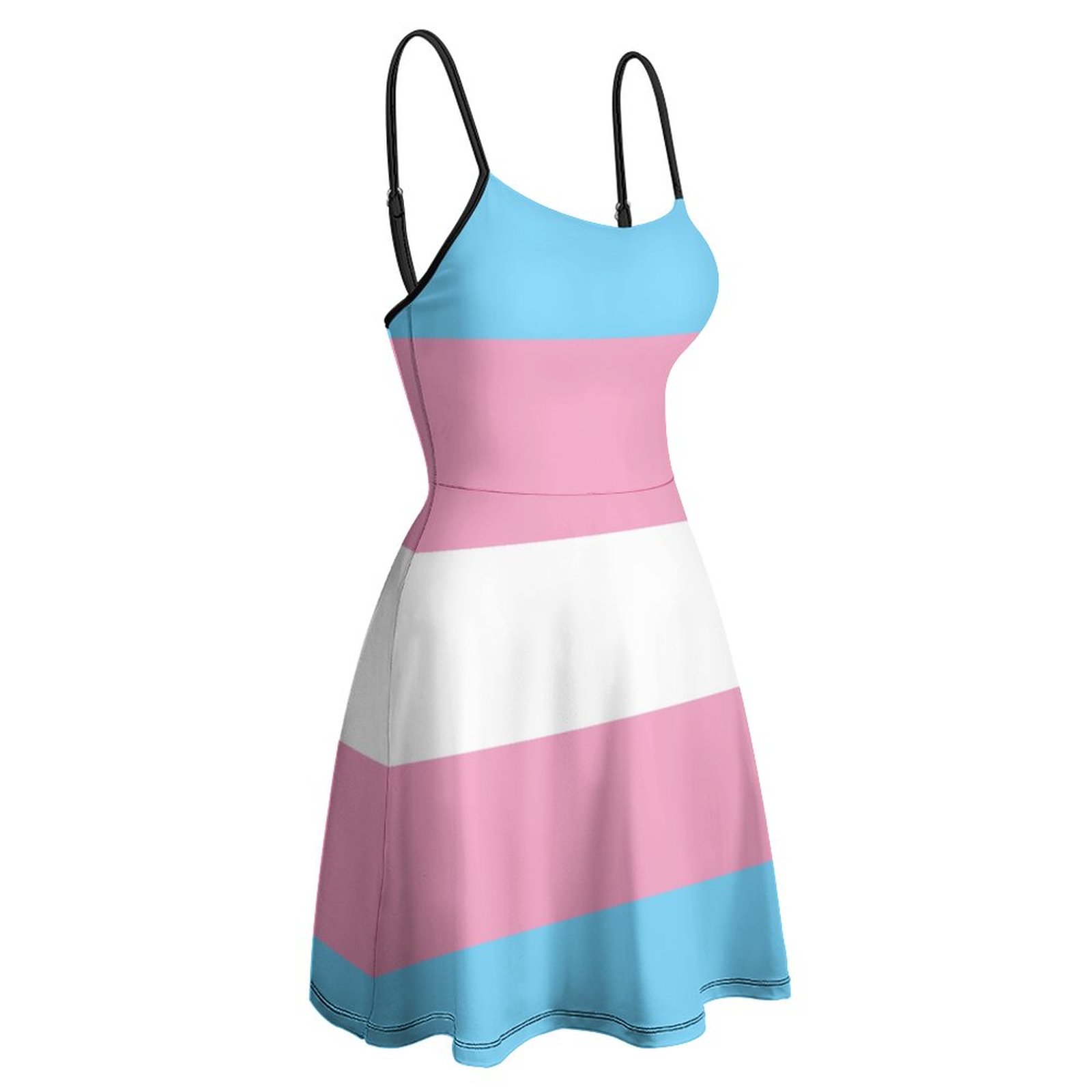 Woman's Dress Exotic Transgender Flag Women's Sling Dress Humor ...