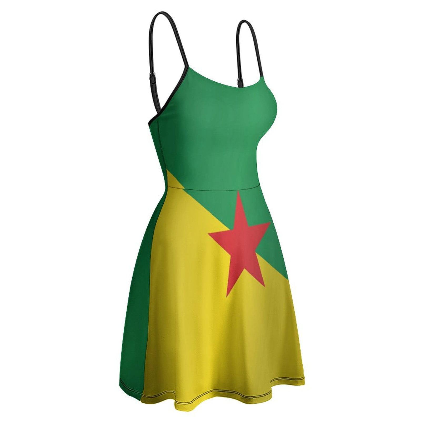 Woman's Gown The Dress Republic of Chad Flag Map Women's Sling Dress ...
