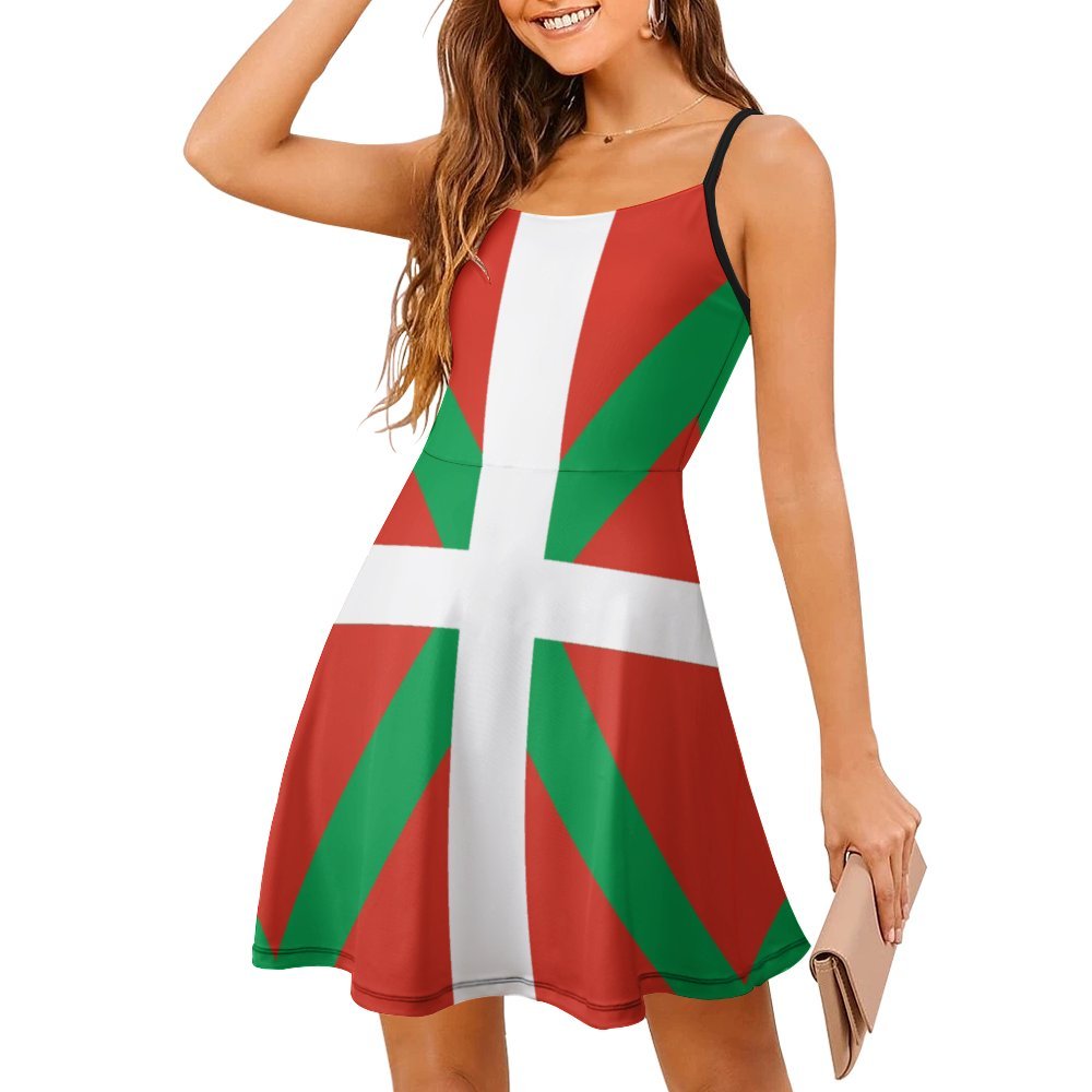 Woman's Gown Thin Line Family Flag Women's Sling Dress Graphic Cool ...