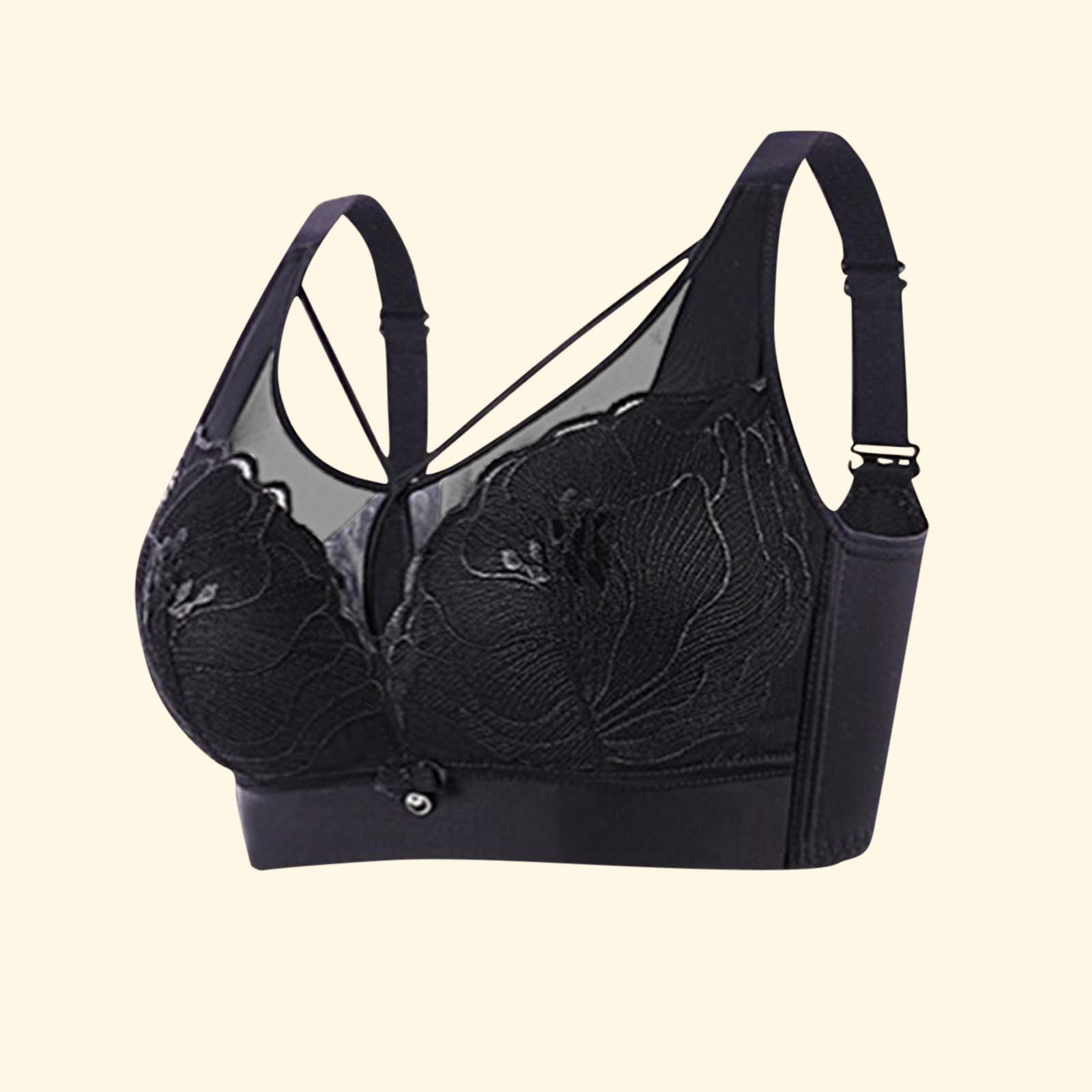 BLTIBY Seamless Everyday Bras for Women Solid Color Lace Wireless Bra ...