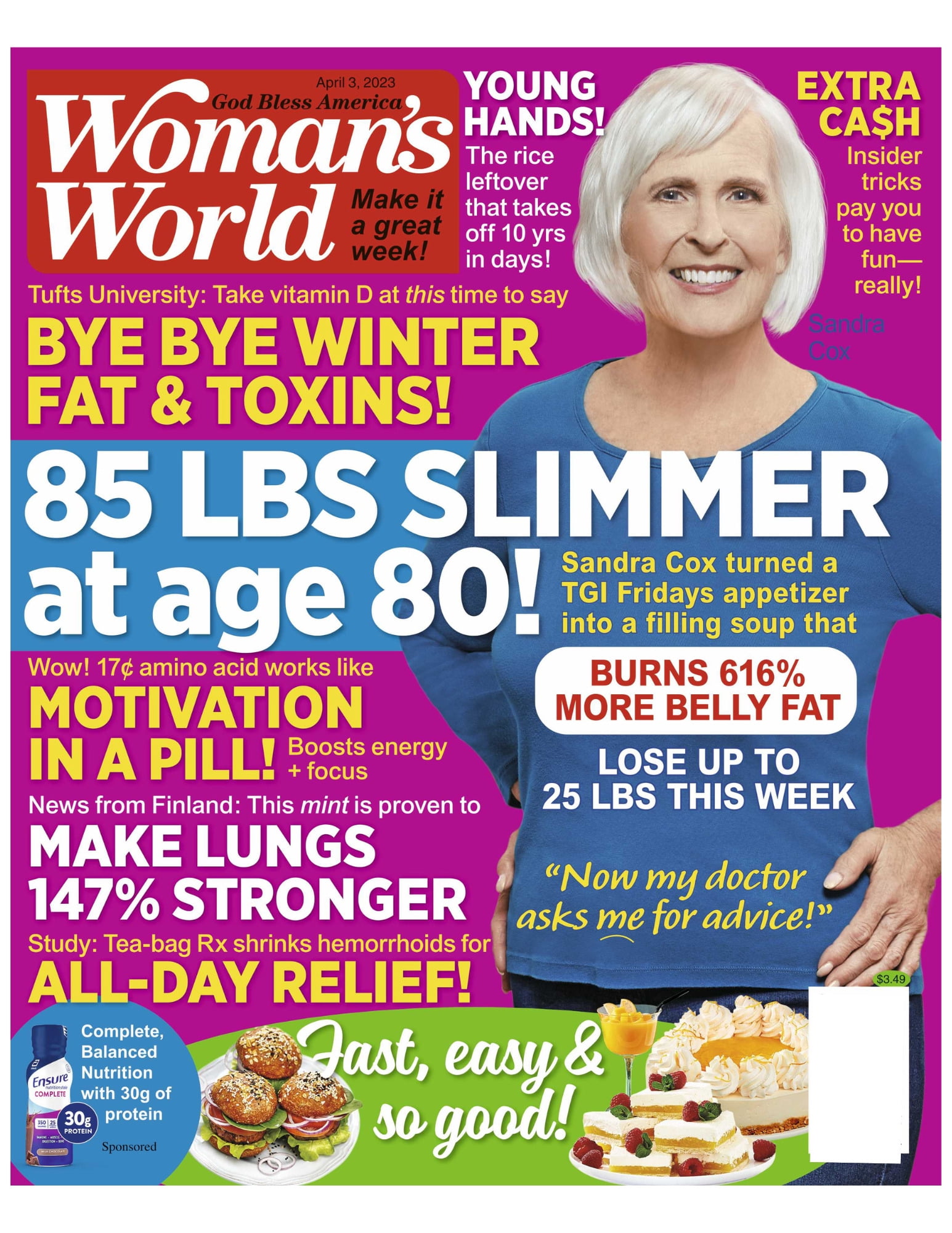 Woman's World - 85 lbs Slimmer at Age 80: Find Delicious Dinner Recipes ...