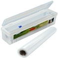 Womanht Cling Film Dispenser with Cutter, Reusable Plastic Wrap ...