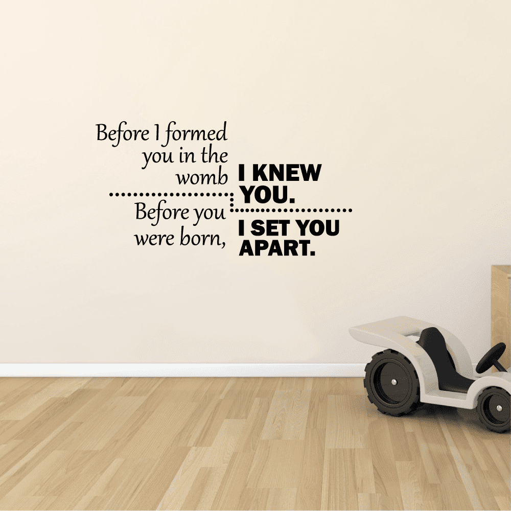 In The Womb Jeremiah 1:5 Bible Verse Religious Religion Christ Saying ...