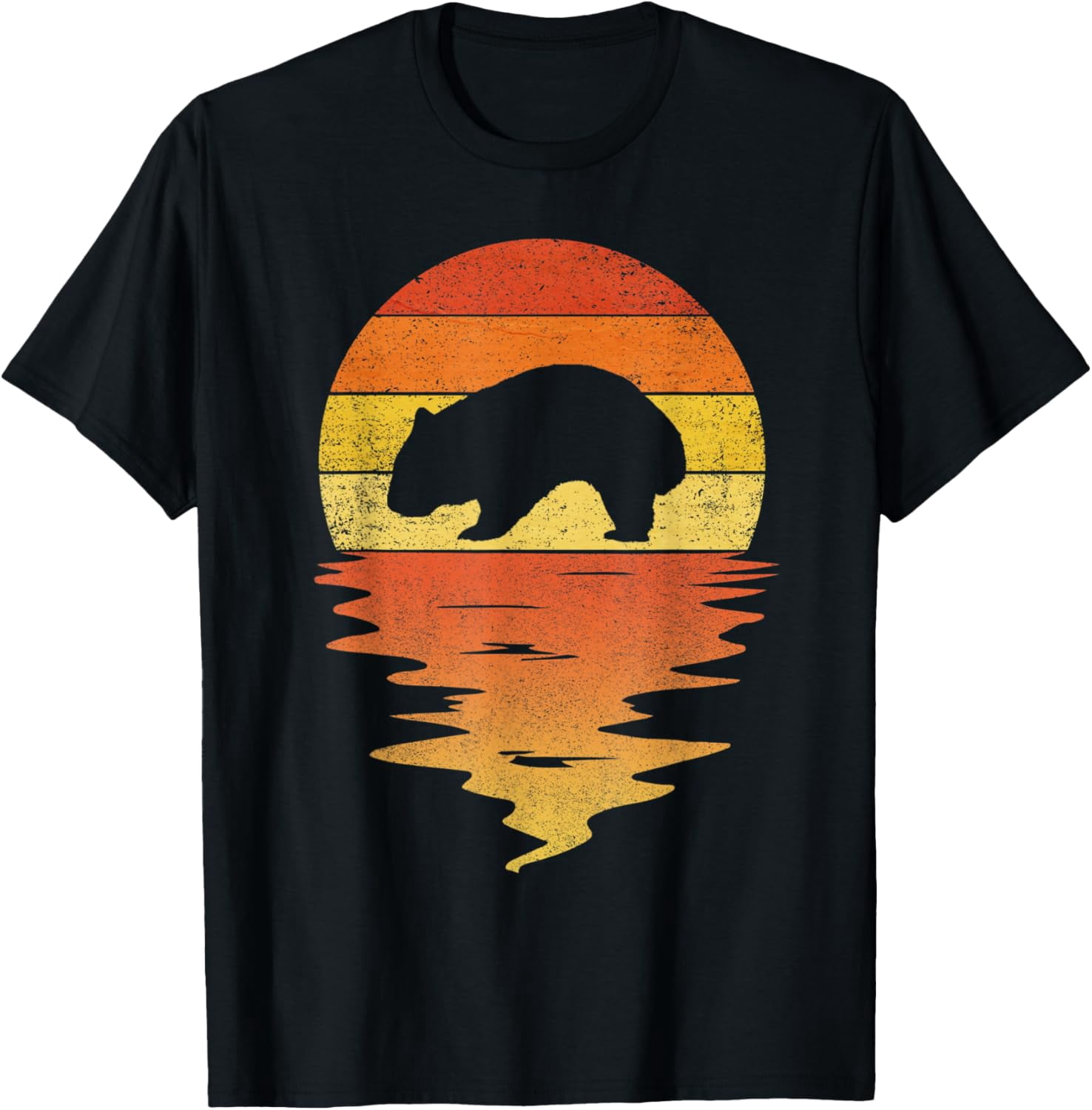 Wombat shirt retro sunset 70s vintage Wombat T-Shirt - Walmart.com