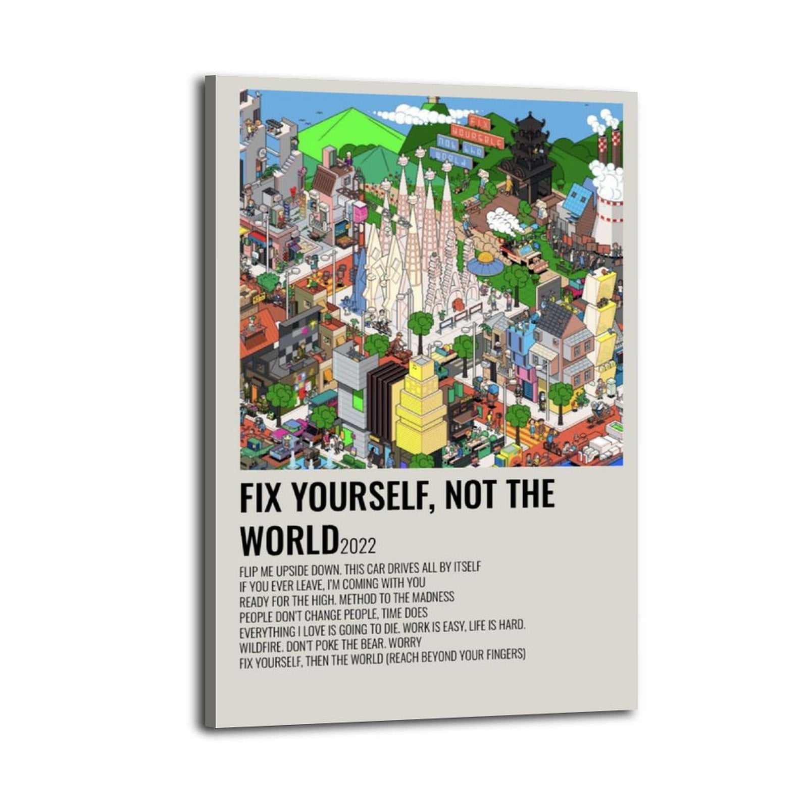 The Wombats Fix Yourself, Not The World Poster Decoration Vibrant High ...