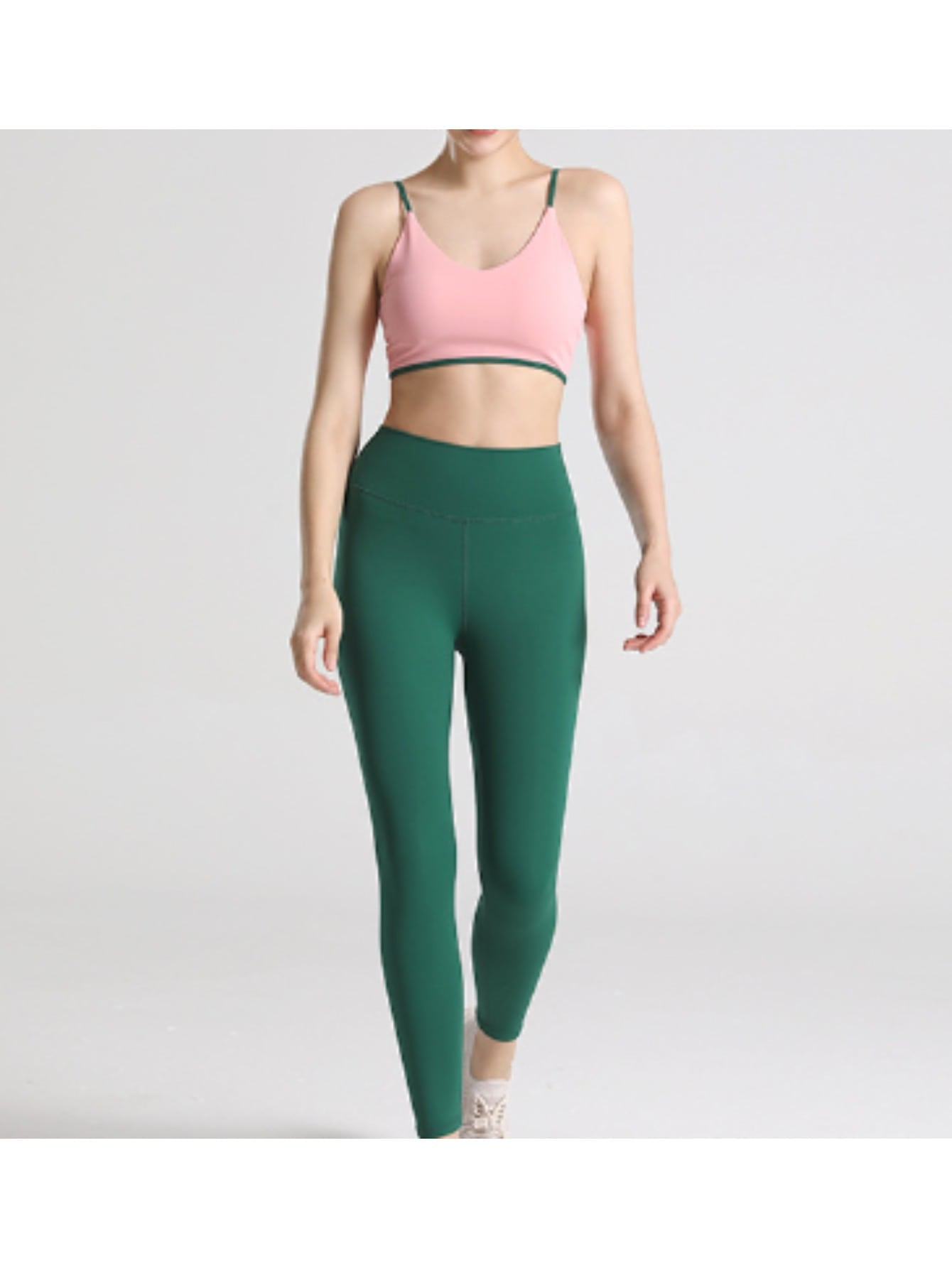 Women 2 Piece Workout Outfits Sports Bra Seamless Leggingss Yoga Gym Activewear Set Seamless ...