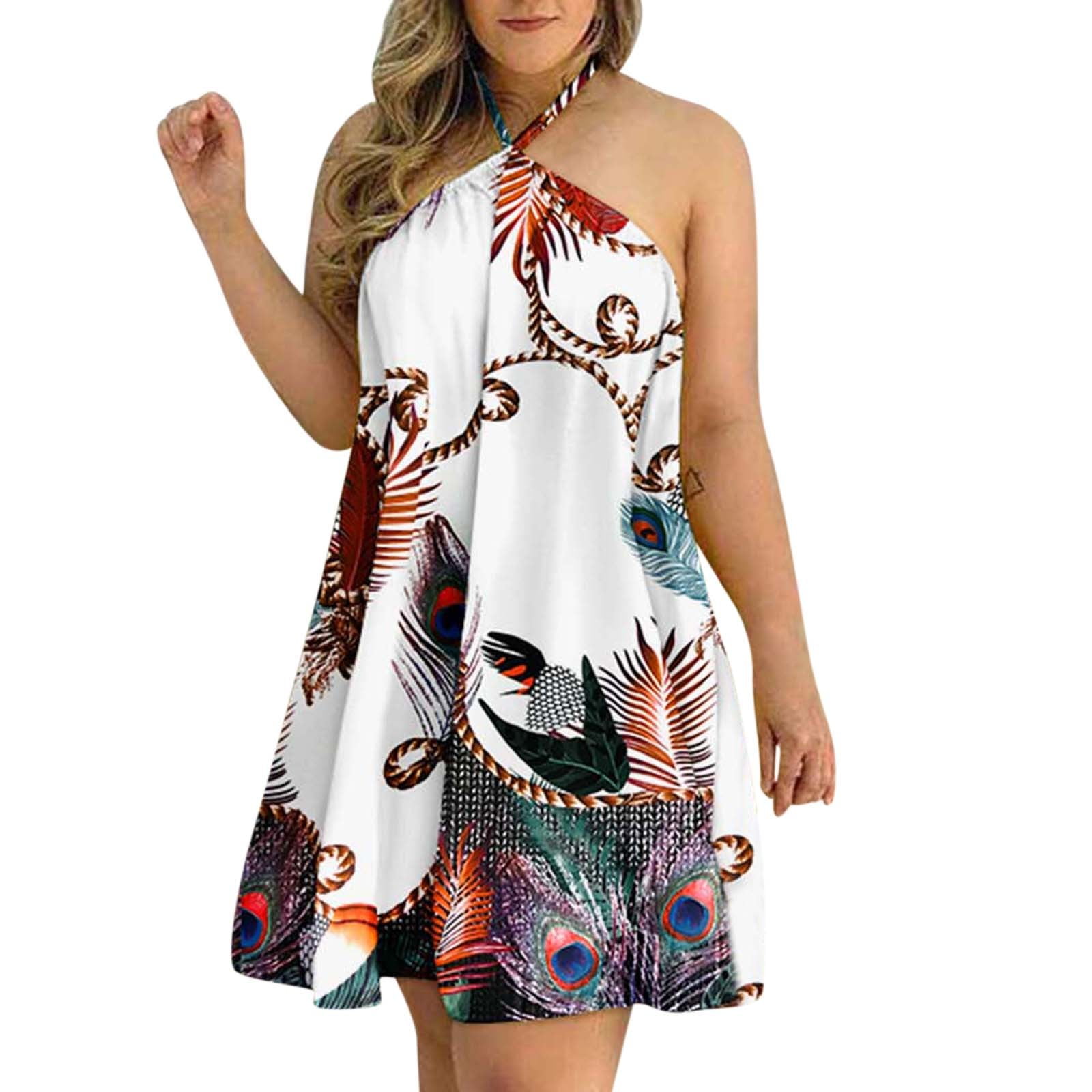 Women 2023 Summer Boho Dress Milk Silk Fashion Trend Partial ...