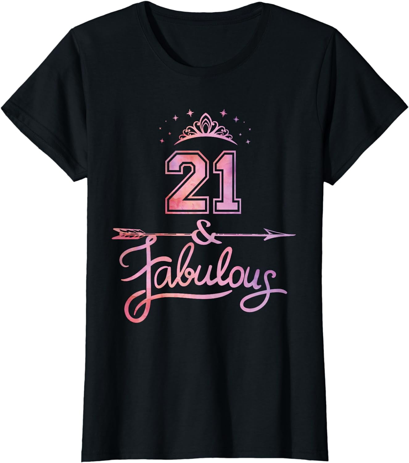 Women 21 Years Old And Fabulous Happy 21st Birthday T-Shirt - Walmart.com