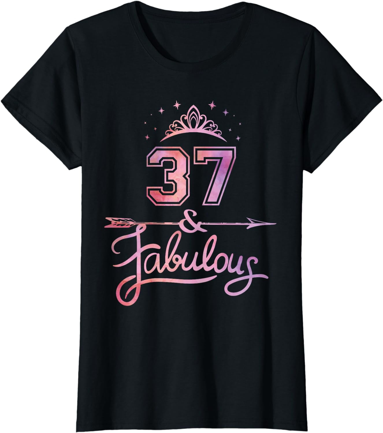 Women 37 Years Old And Fabulous Happy 37th Birthday T-Shirt - Walmart.com