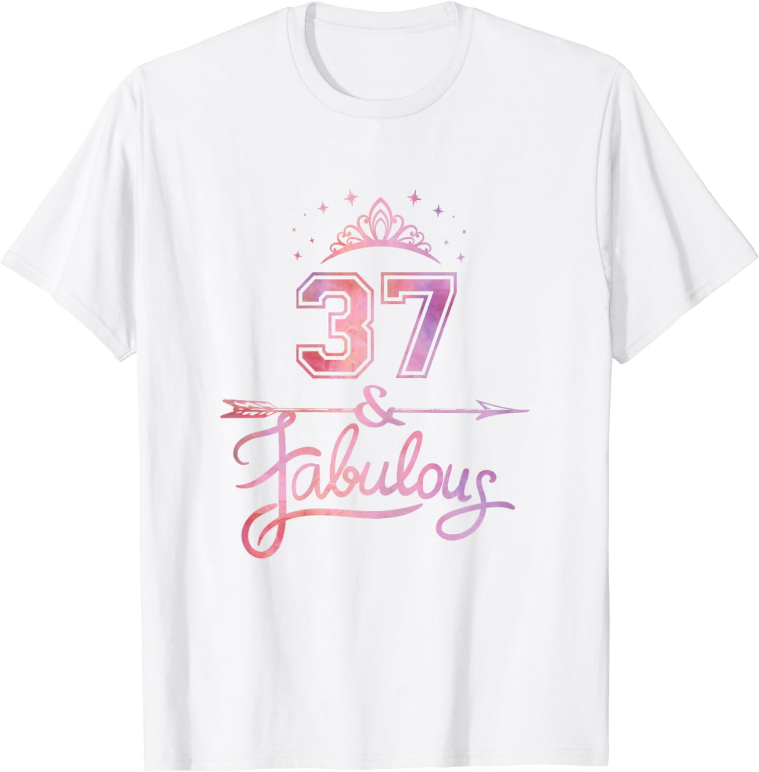 Women 37 Years Old And Fabulous Happy 37th Birthday T-Shirt - Walmart.com