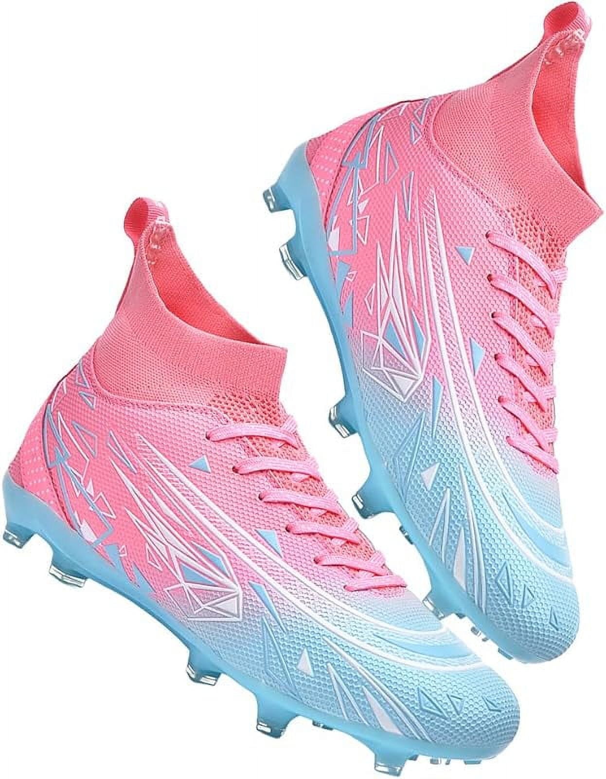Women's Soccer Cleats for Training High Top AG Soccer Shoes Mens ...