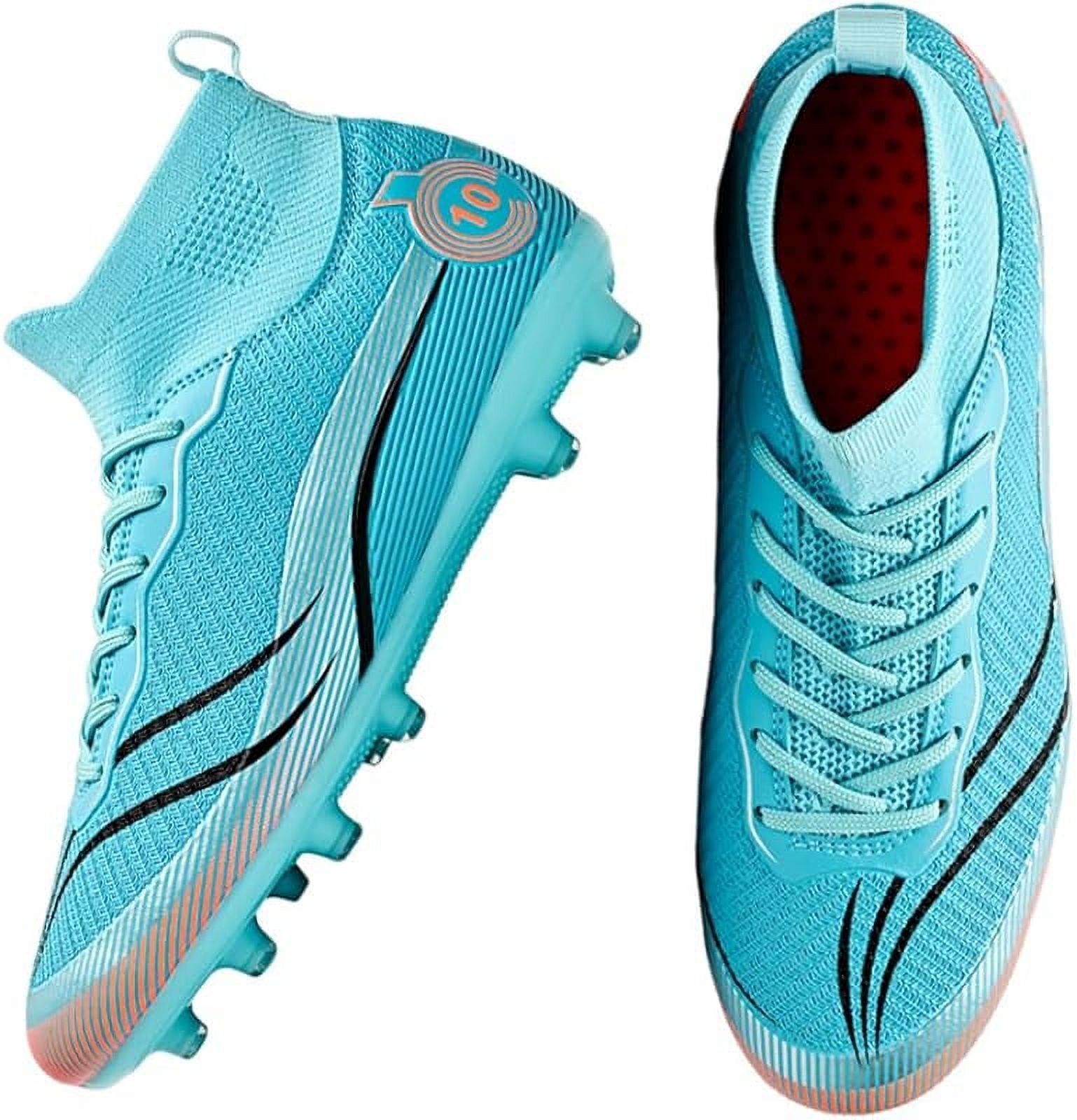 Women's Soccer Cleats for Training High Top AG Soccer Shoes Mens ...
