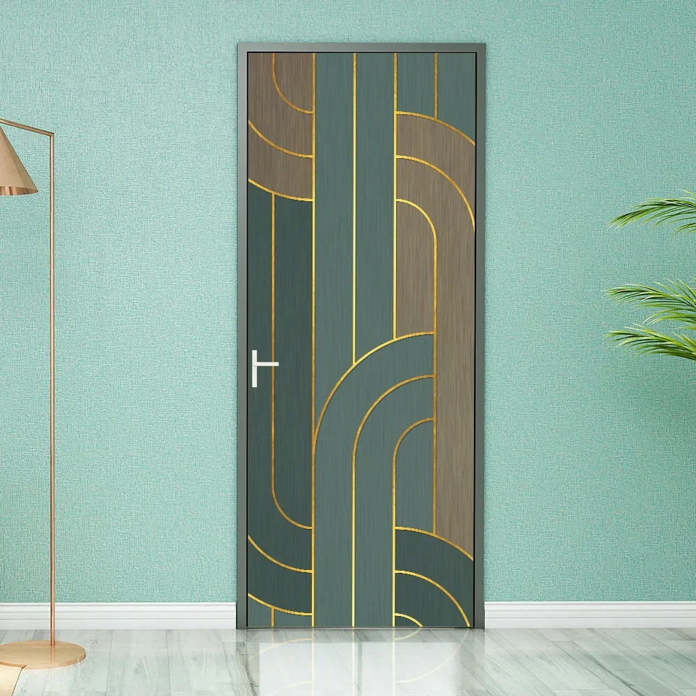 Women 3D Vinyl Self-adhesive Door Stickers for Bedroom Living Room ...