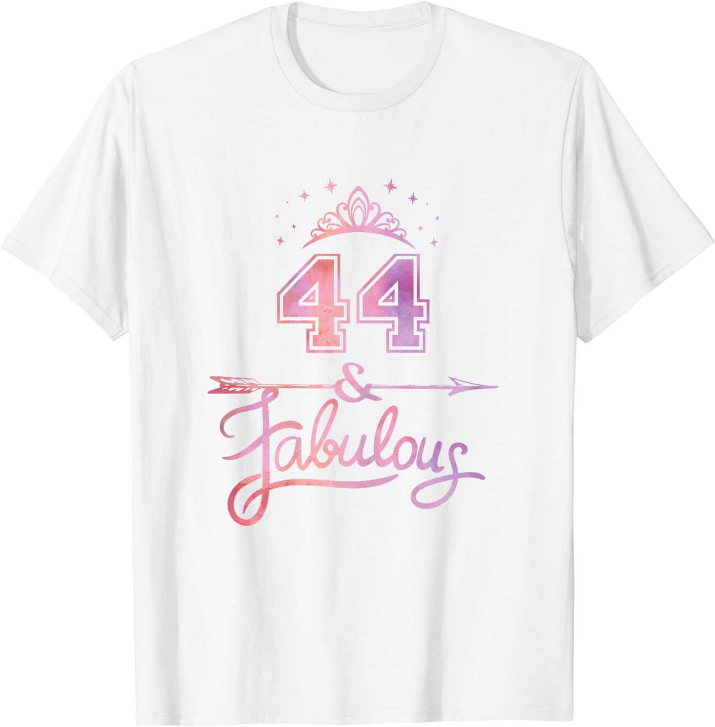 Women 44 Years Old And Fabulous Happy 44th Birthday T Shirt
