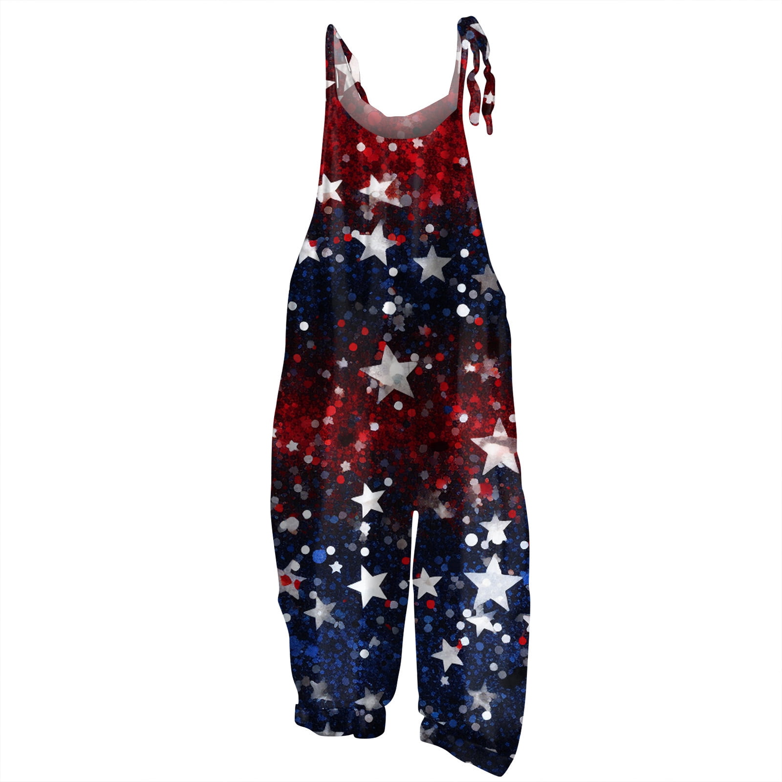 Women 4th Of July T-Shirt Patriotic Graphic Summer Pants Square-Neck ...