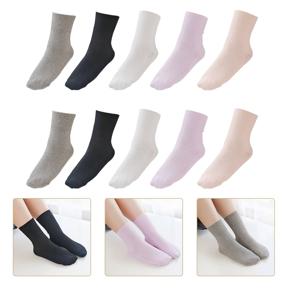 Women 5 Pairs of for Women Elderly Nursing Socks Pregnant Women Socks ...