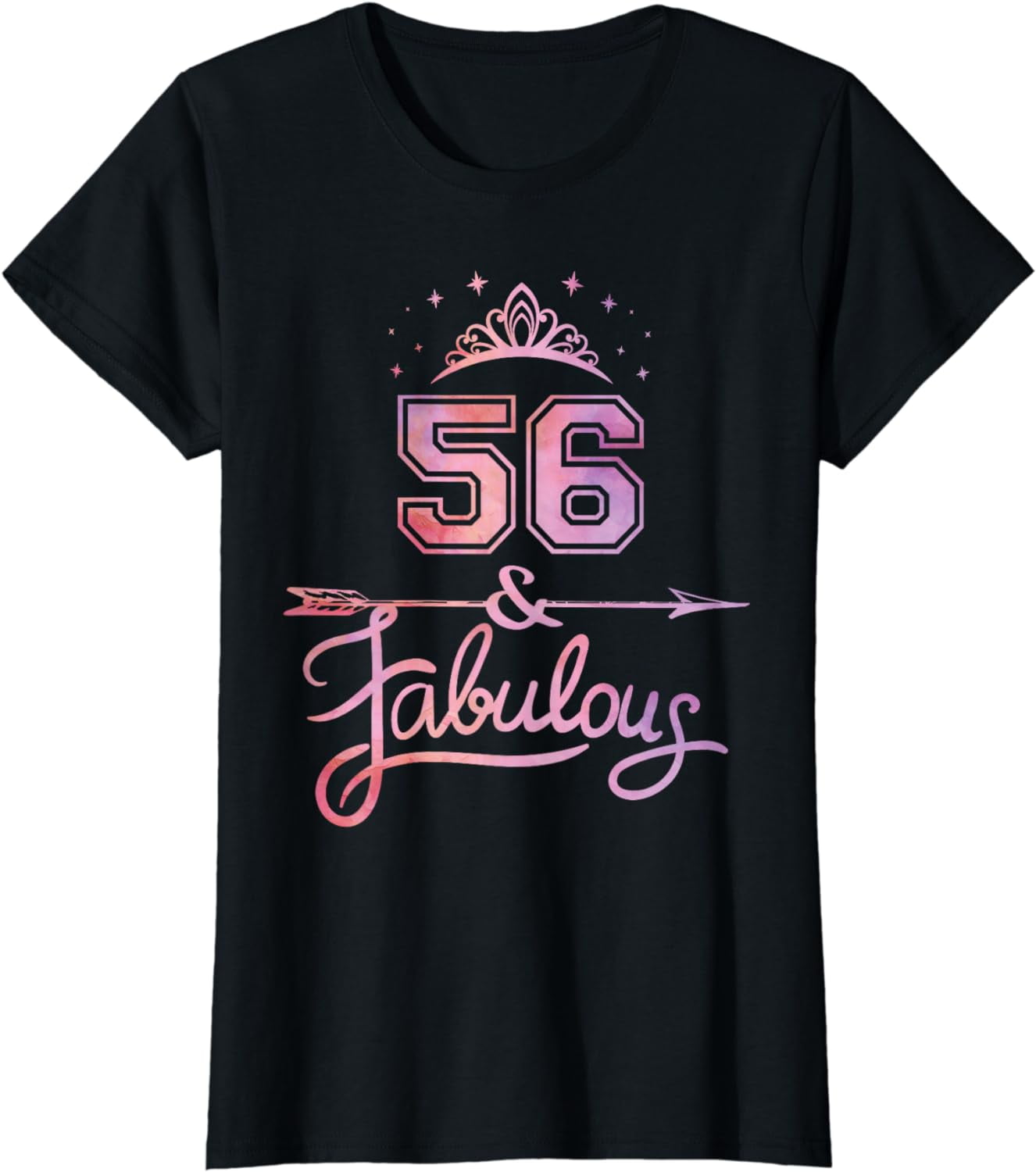 Women 56 Years Old And Fabulous Happy 56th Birthday T-Shirt - Walmart.com