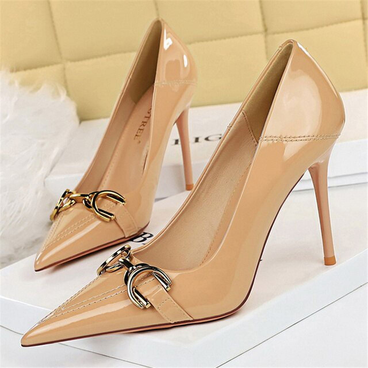 Women 7cm 10cm High Heels Wedding Bridal Replica Pumps Lady Scarpins ...