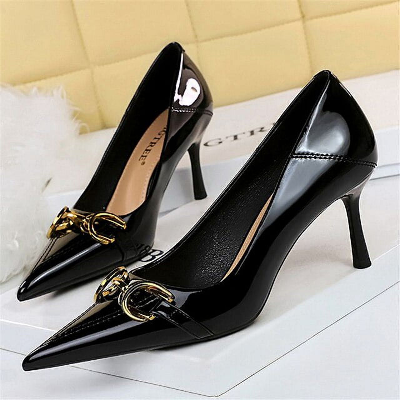 Women 7cm 10cm High Heels Wedding Bridal Replica Pumps Lady Scarpins ...