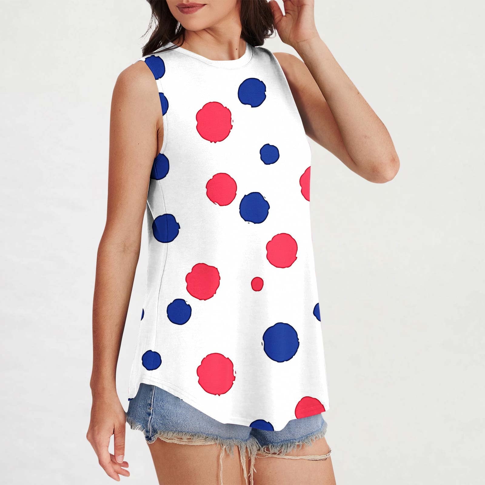 Women American Flag Tank Top Red White and Blue Tank for Women Womens ...