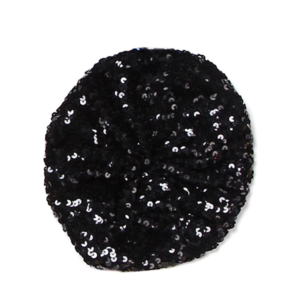 Women Autumn Spring Summer Hats Stretch Shining Sequins Berets Mix ...